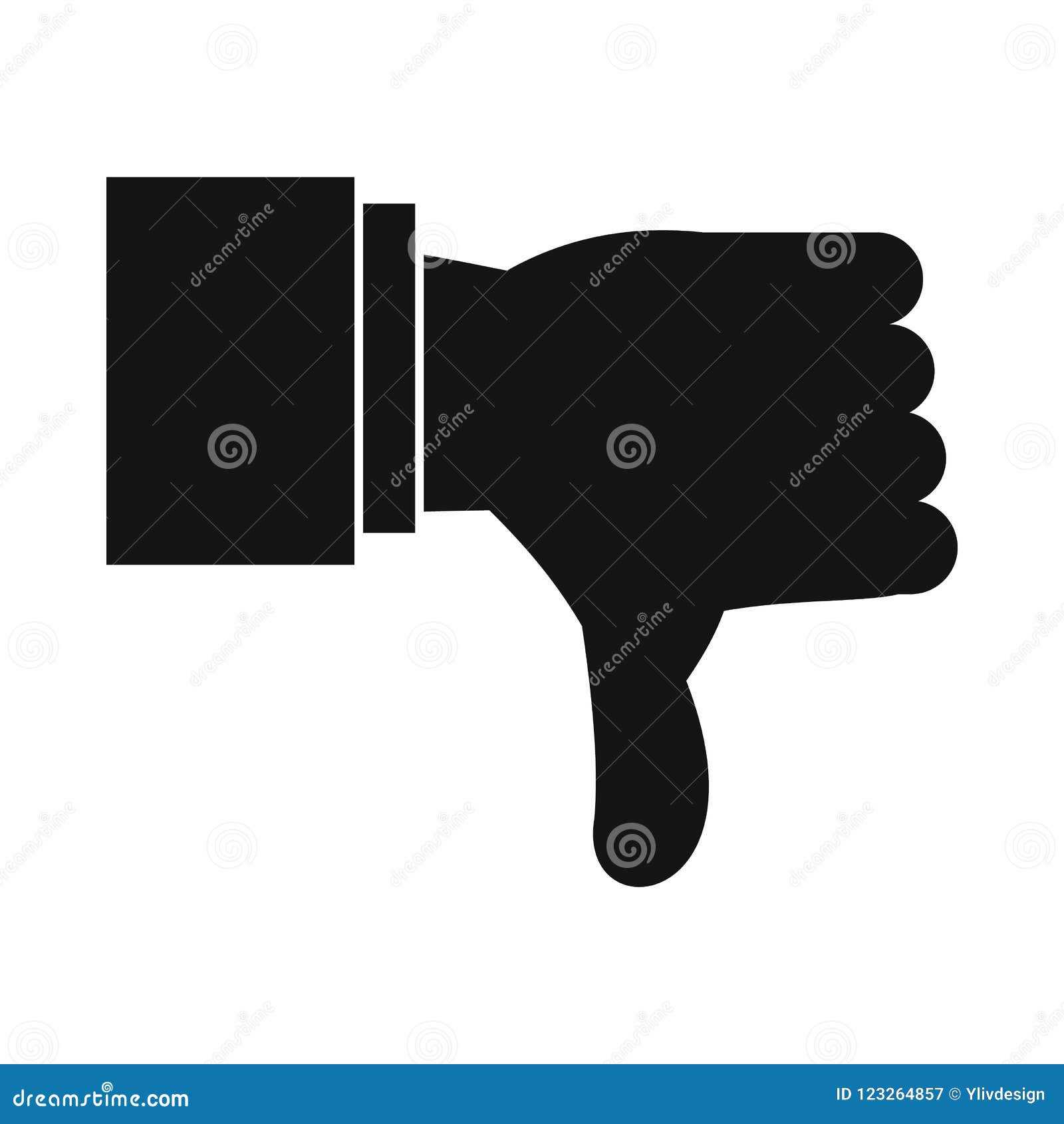 Thumb Down Gesture Icon, Simple Style Stock Illustration - Illustration ... Thumb Down Gesture Icon, Simple Style Stock Illustration - Illustration ...