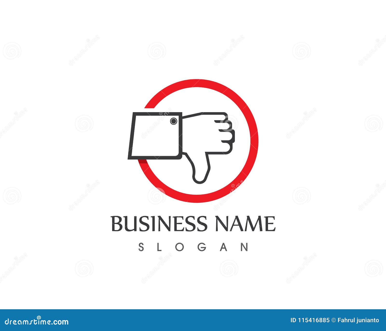 Thumb hand logo template stock vector. Illustration of hand - 115416885