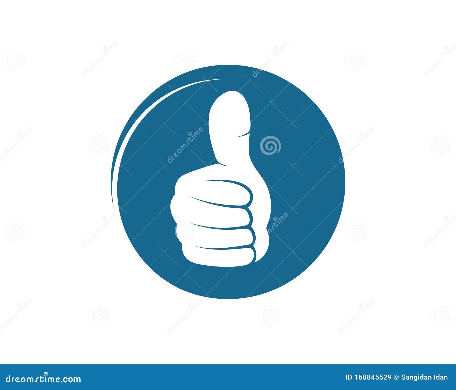 Thumb Up Hand Sign, Detailed Black And White Lines Vector Illustration ...