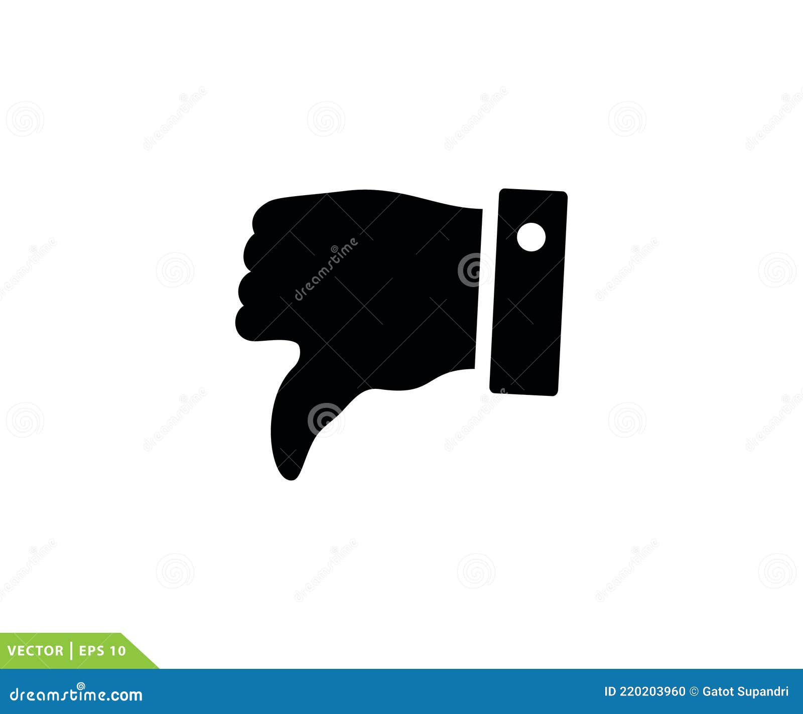 Thumb Icon Vector Logo Design Template Stock Vector - Illustration of ...