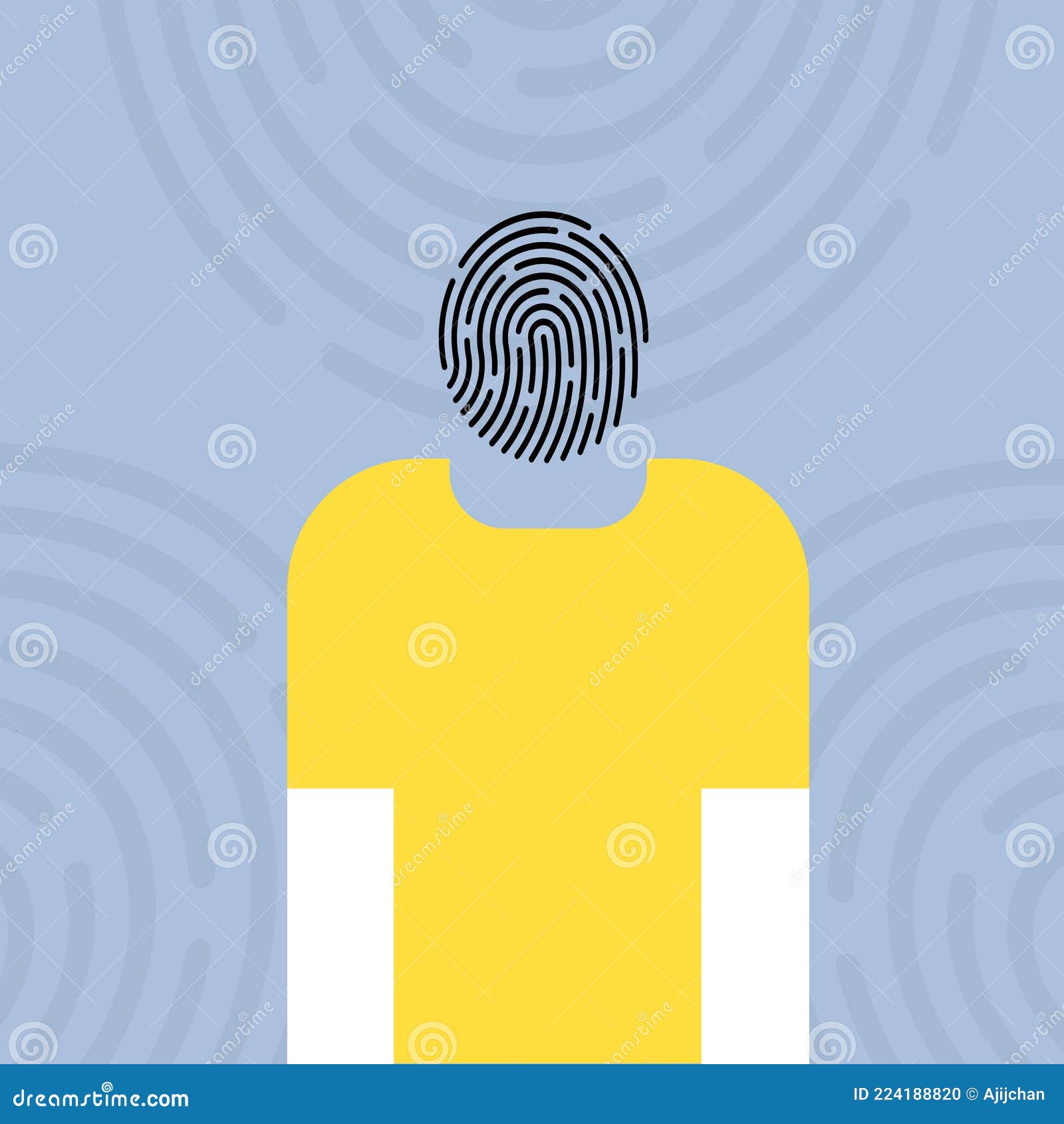 Thumb impression man stock vector. Illustration of people - 224188820