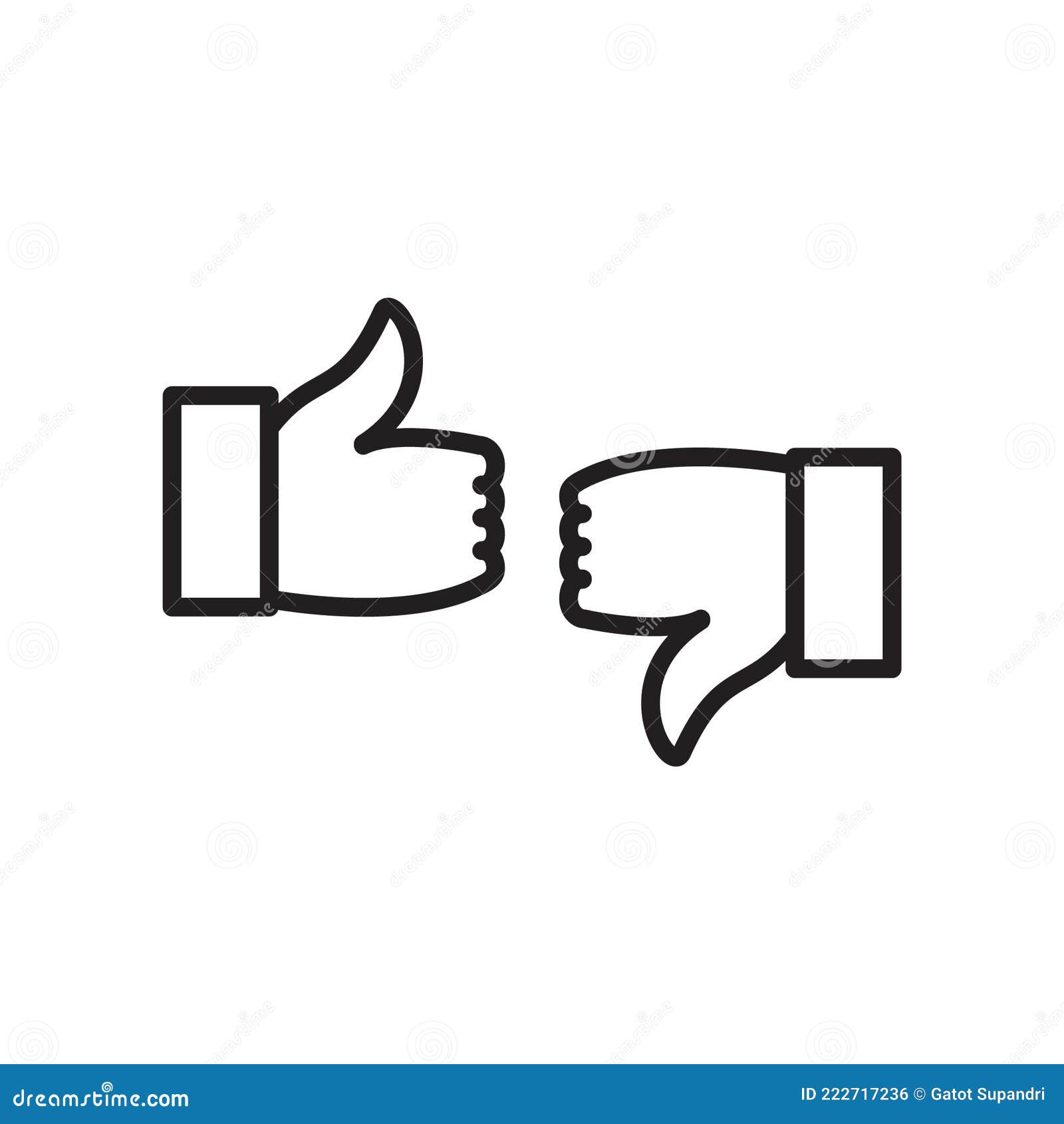 Thumb Like Icon Vector Logo Design Template Stock Vector - Illustration ...