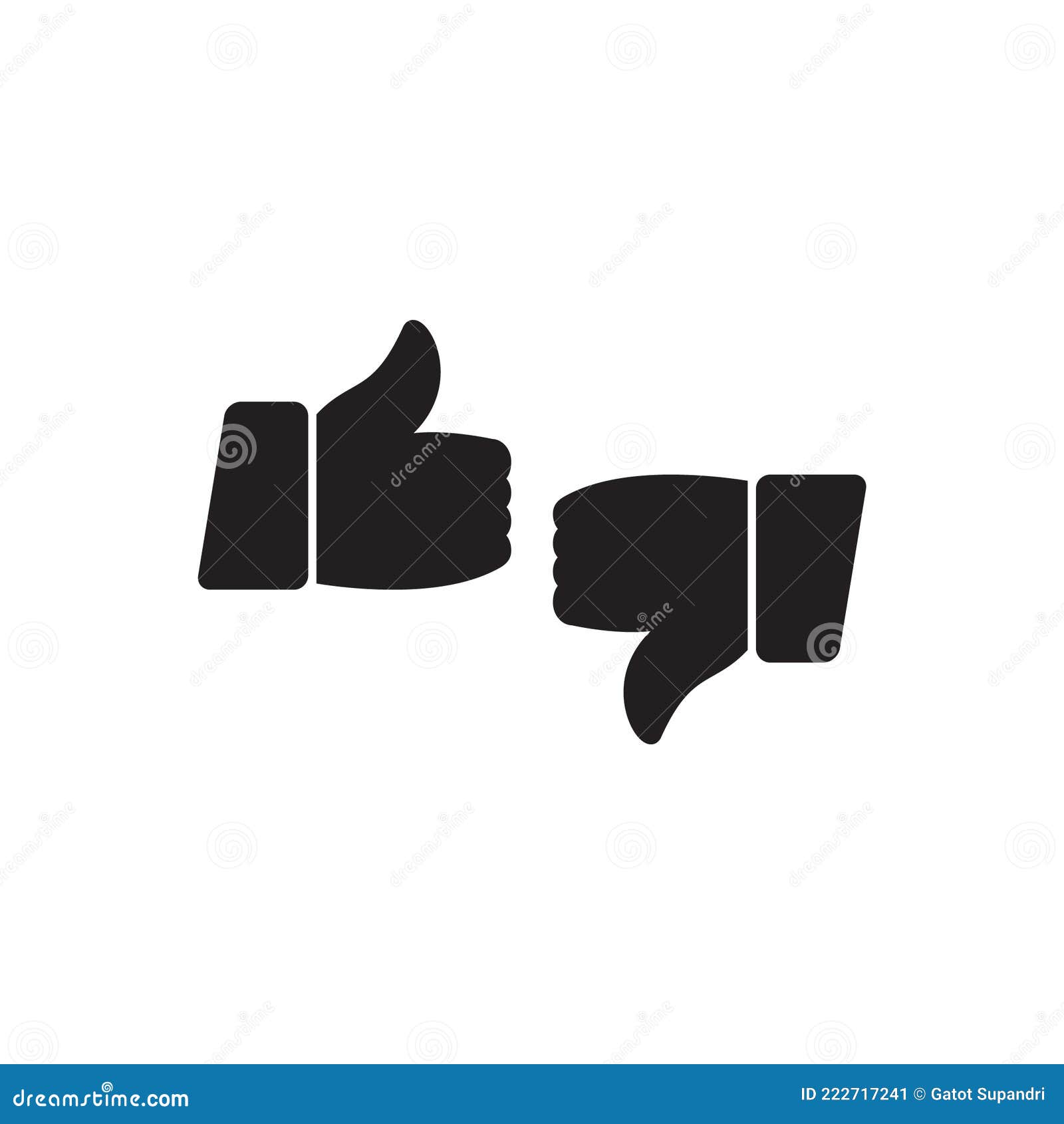 Thumb Like Icon Vector Logo Design Template Stock Vector - Illustration ...