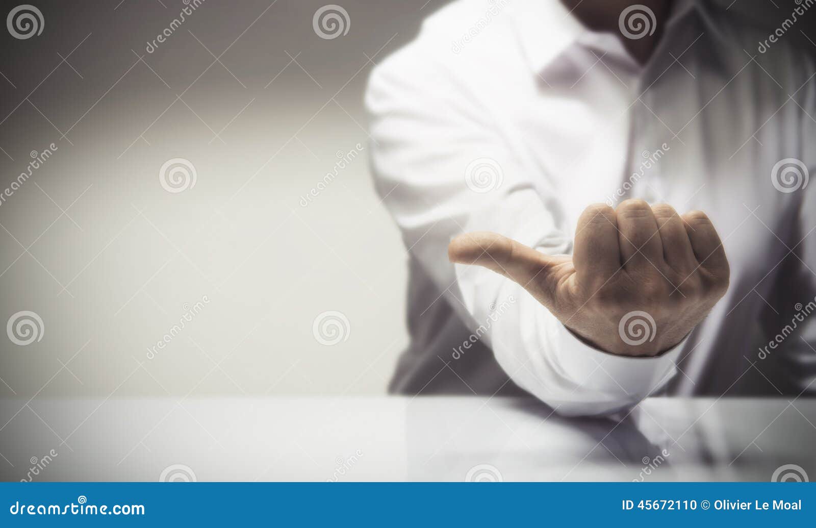 Thumb Pointing Left stock photo. Image of background - 45672110