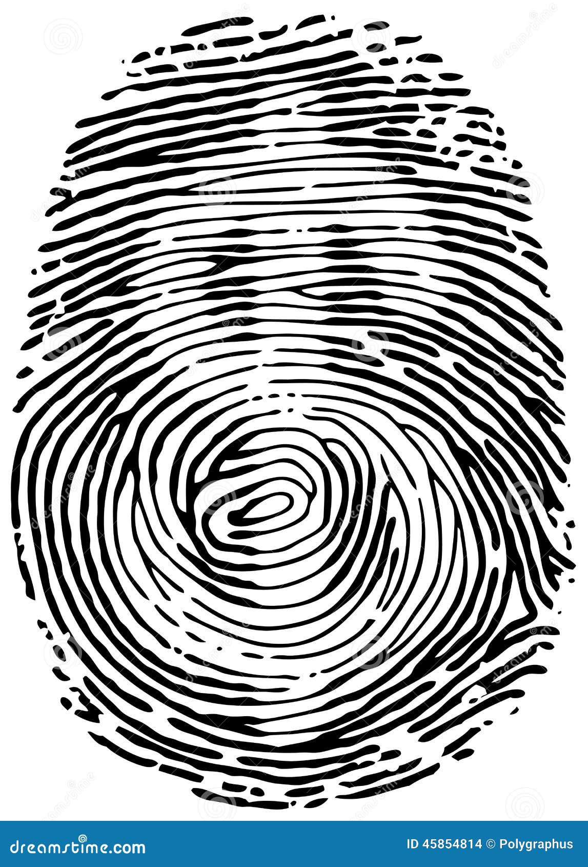 Thumb Print stock vector. Illustration of business, vector - 45854814