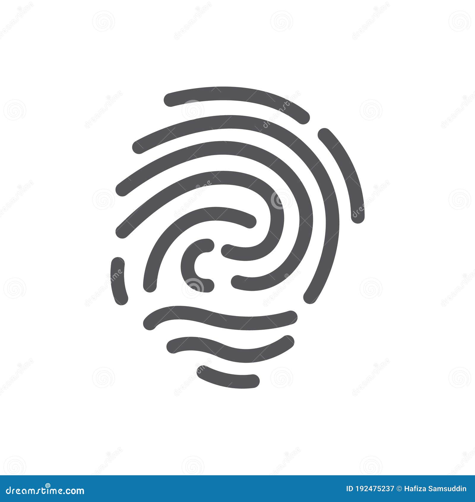 Thumb Print. Vector Illustration Decorative Design Stock Vector ...