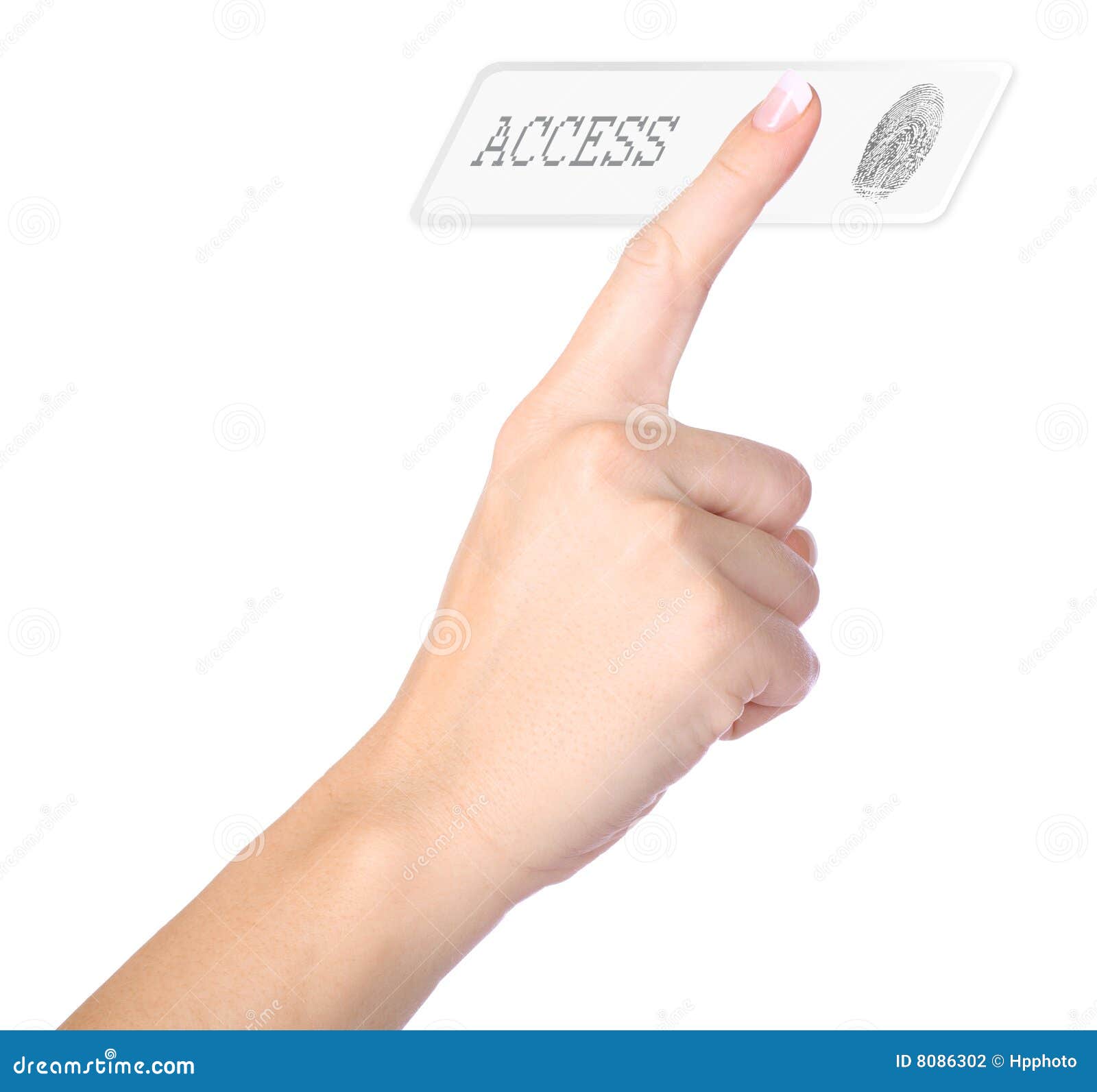 Thumb Scan for Granting Access Stock Photo - Image of password, secure ...