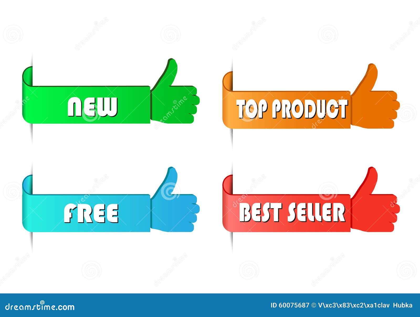 Thumb sign set stock vector. Illustration of good, hand - 60075687