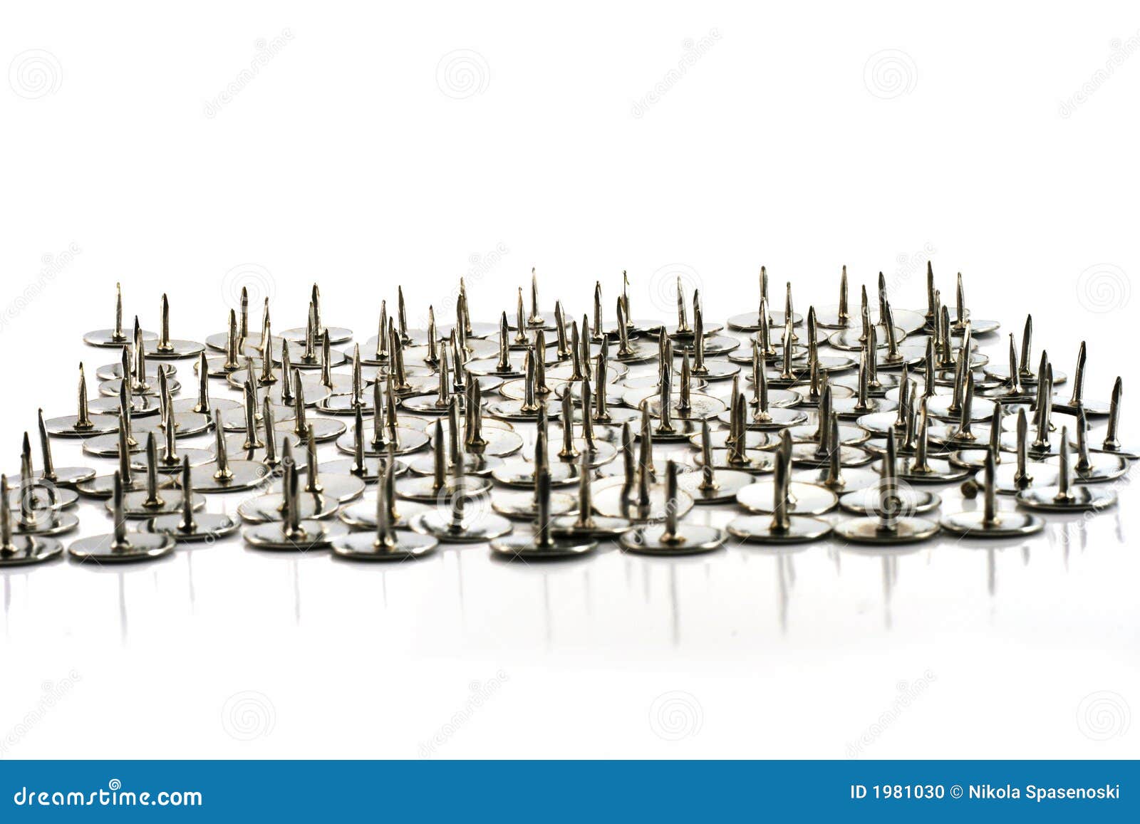 Thumb tacks - drawing pins stock photo. Image of isolate - 1981030