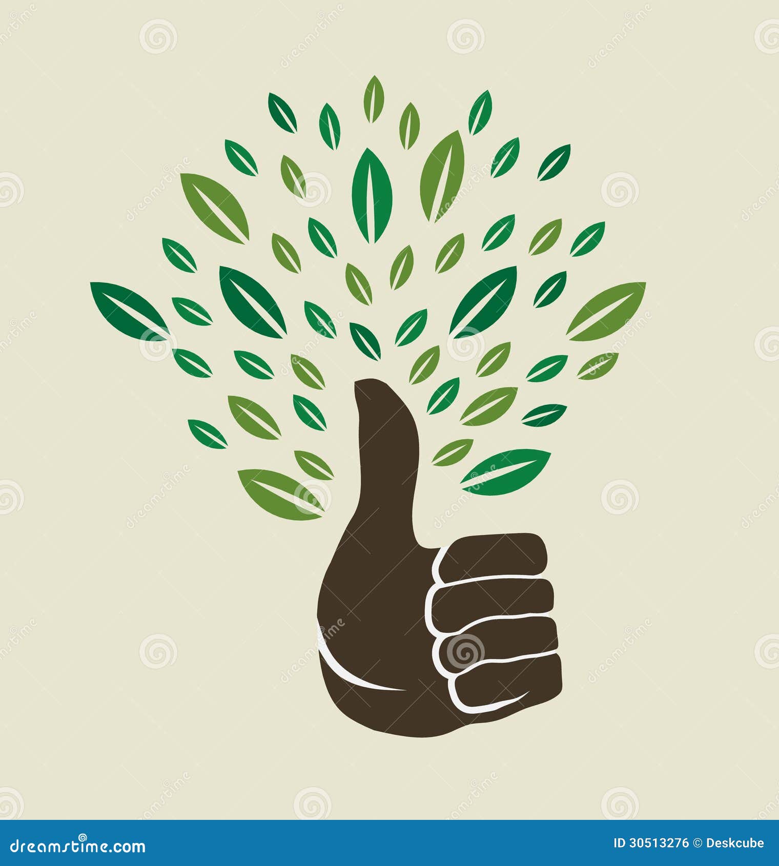Thumb tree Logo stock vector. Illustration of concept - 30513276