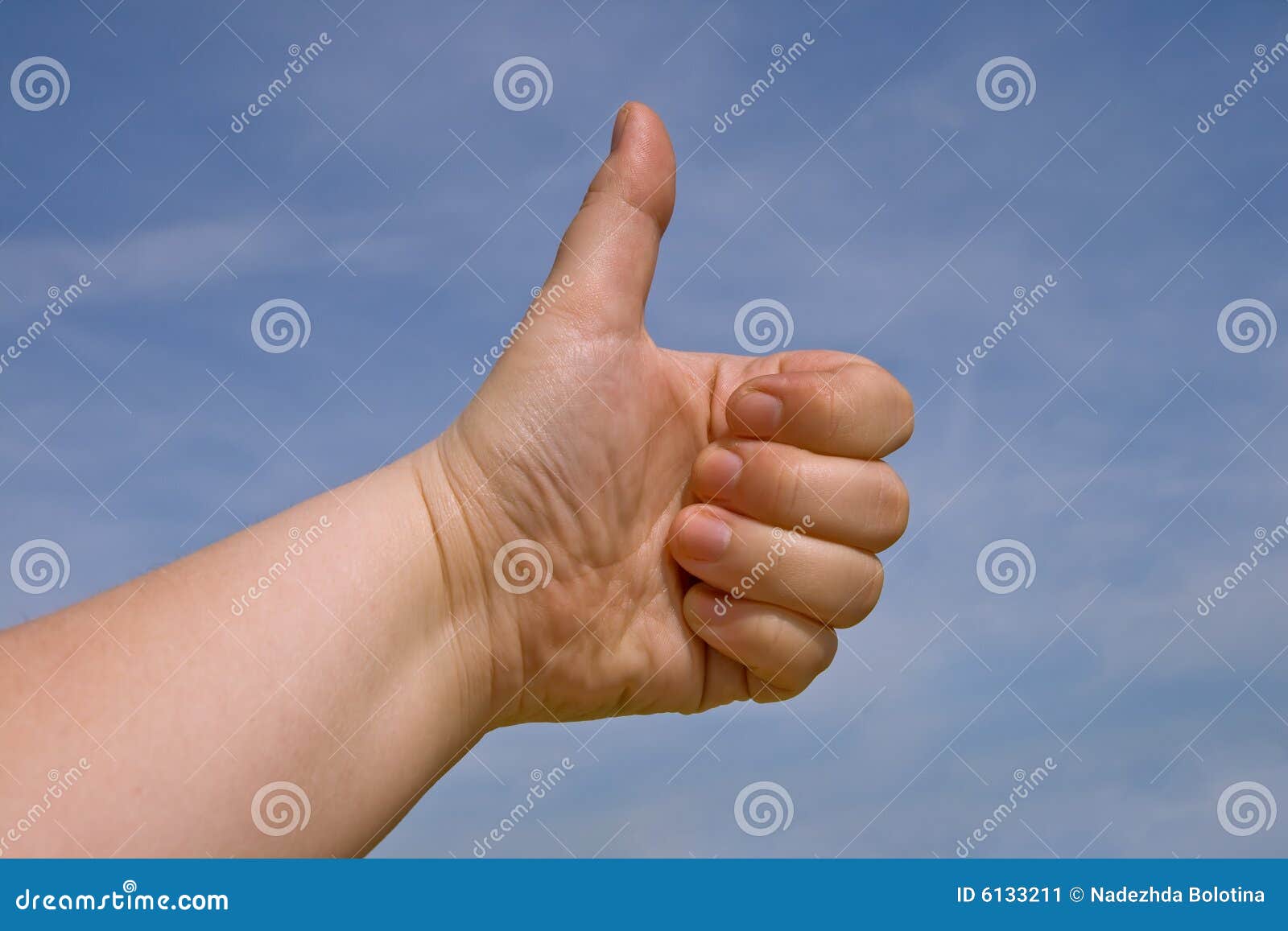 Thumb up stock image. Image of achievement, gesturing - 6133211