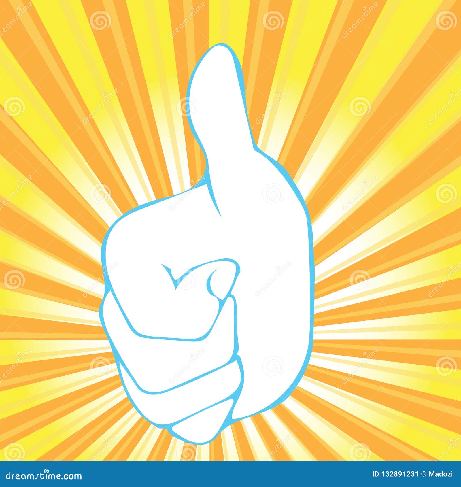 Thumb Up Abstract Background Stock Vector - Illustration of human ...