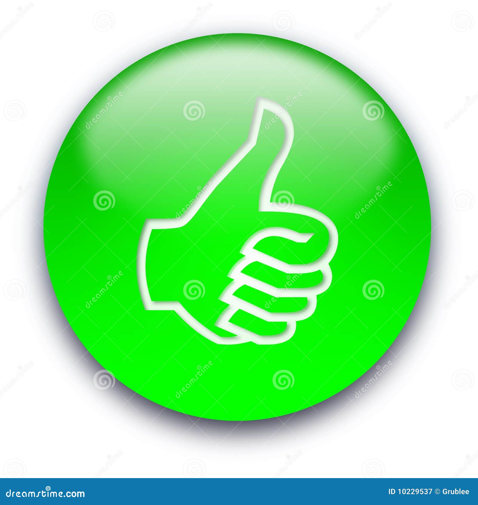 Thumb up button stock illustration. Illustration of navigation - 10229537
