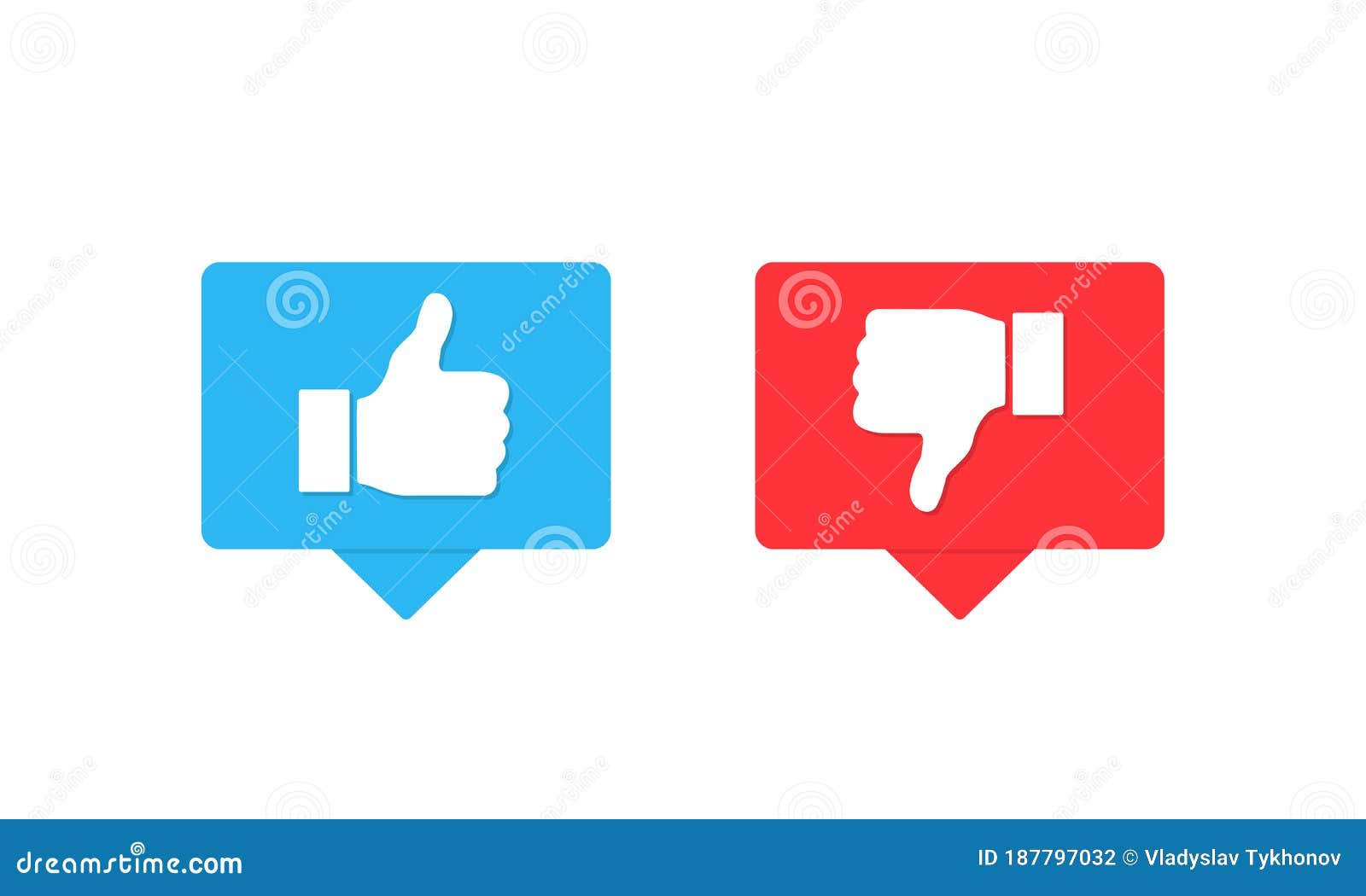 Like Dislike Hands Facebook Logo Cartoon Vector | CartoonDealer.com ...