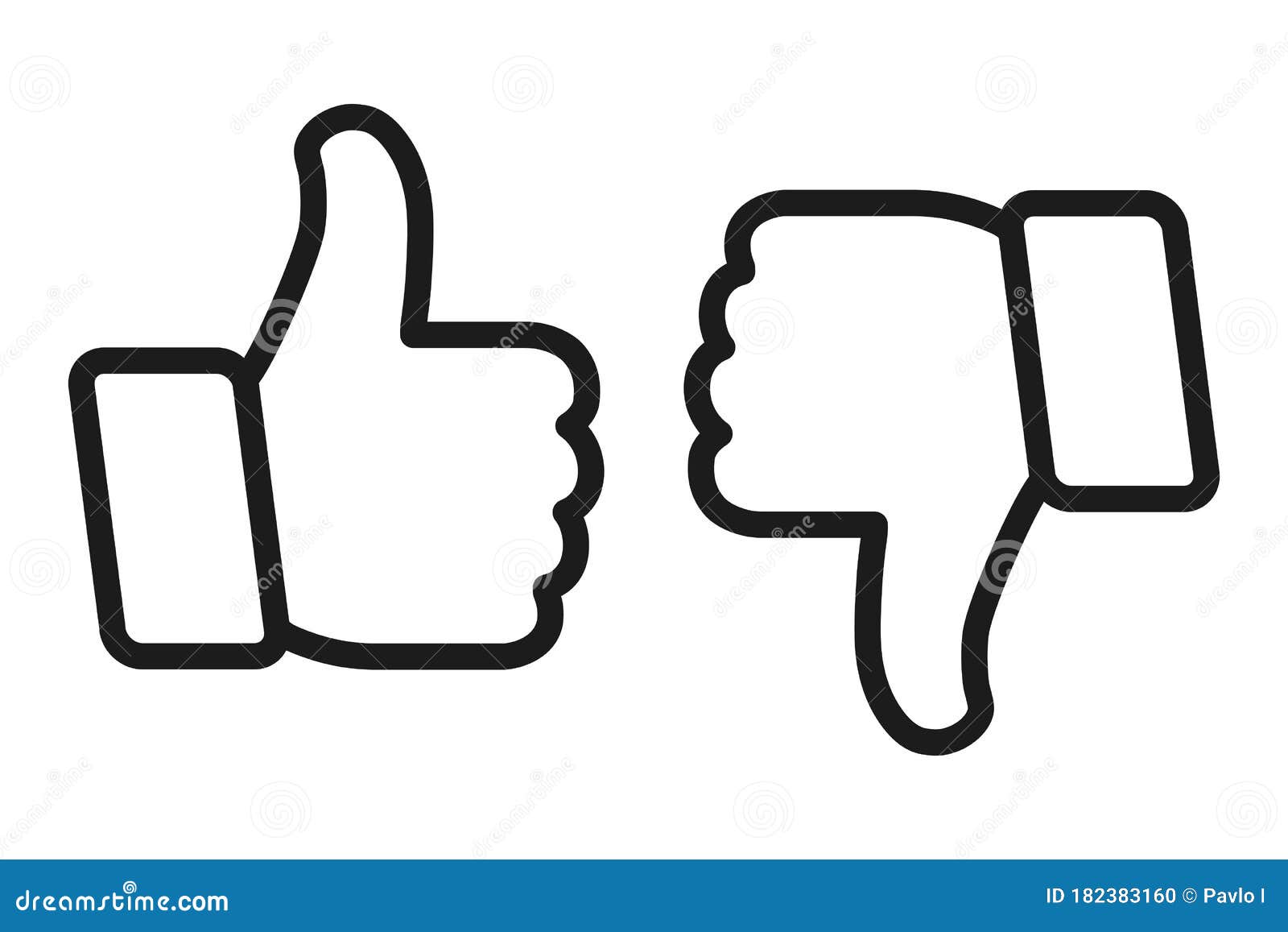 Thumb Up Line Icon. Finger Up, Good, Best Gesture Sign In Social Media ...