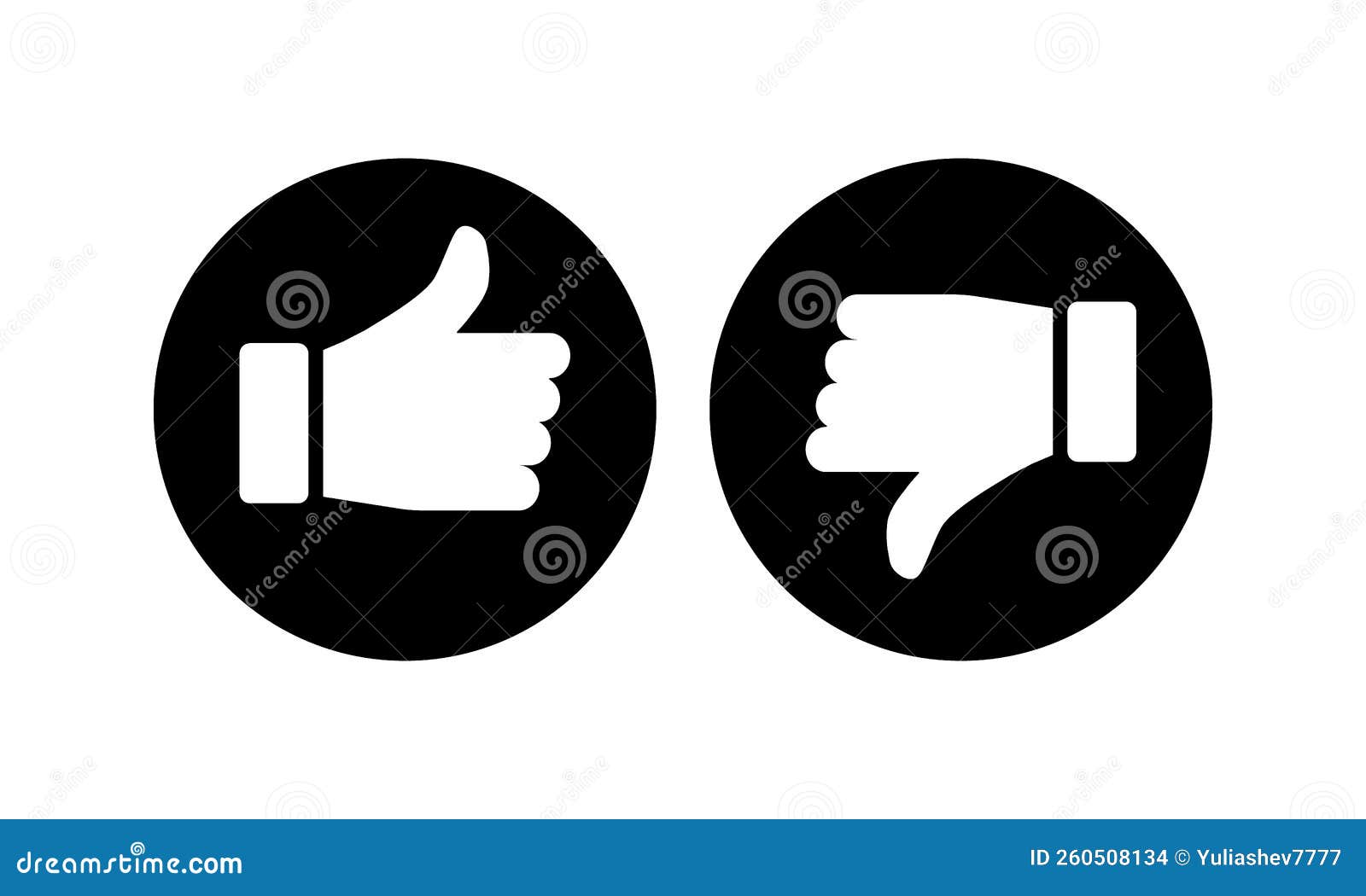 A Set Of Thumbs Up Icons With A Check Mark And Thumbs Down Icons With A ...