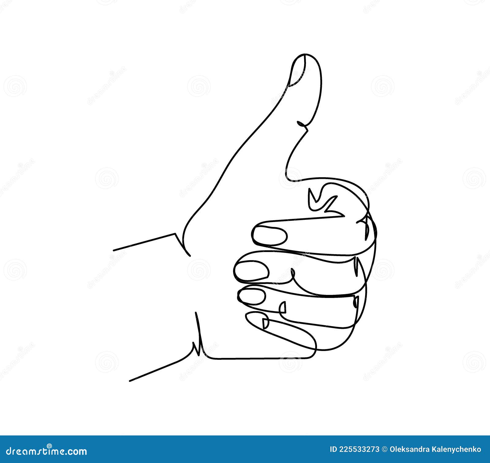 Thumb Up Line Drawing Stock Illustrations – 2,033 Thumb Up Line Drawing ...