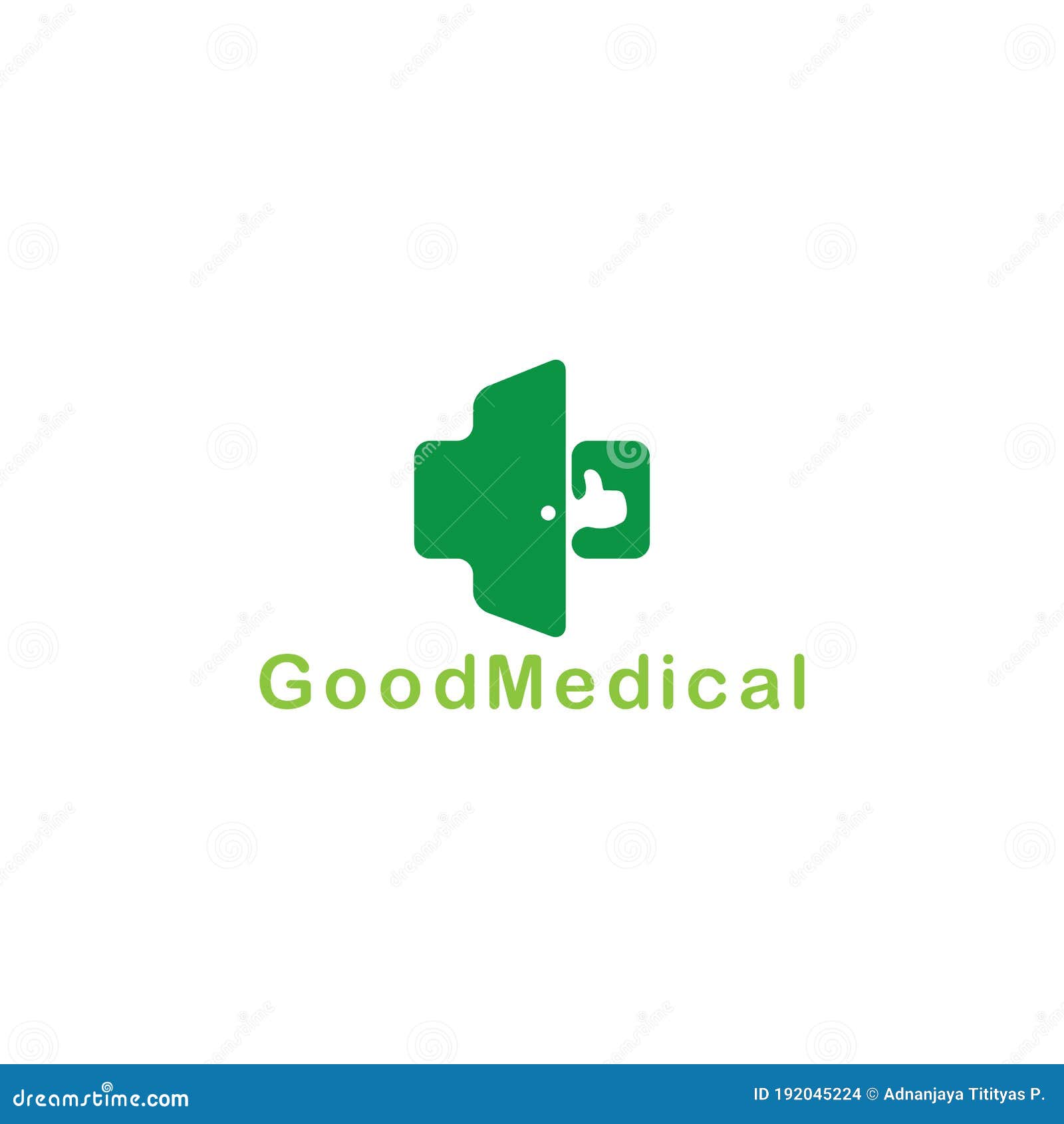 Thumb Up Good Plus Medical Symbol Logo Vector Stock Vector ...