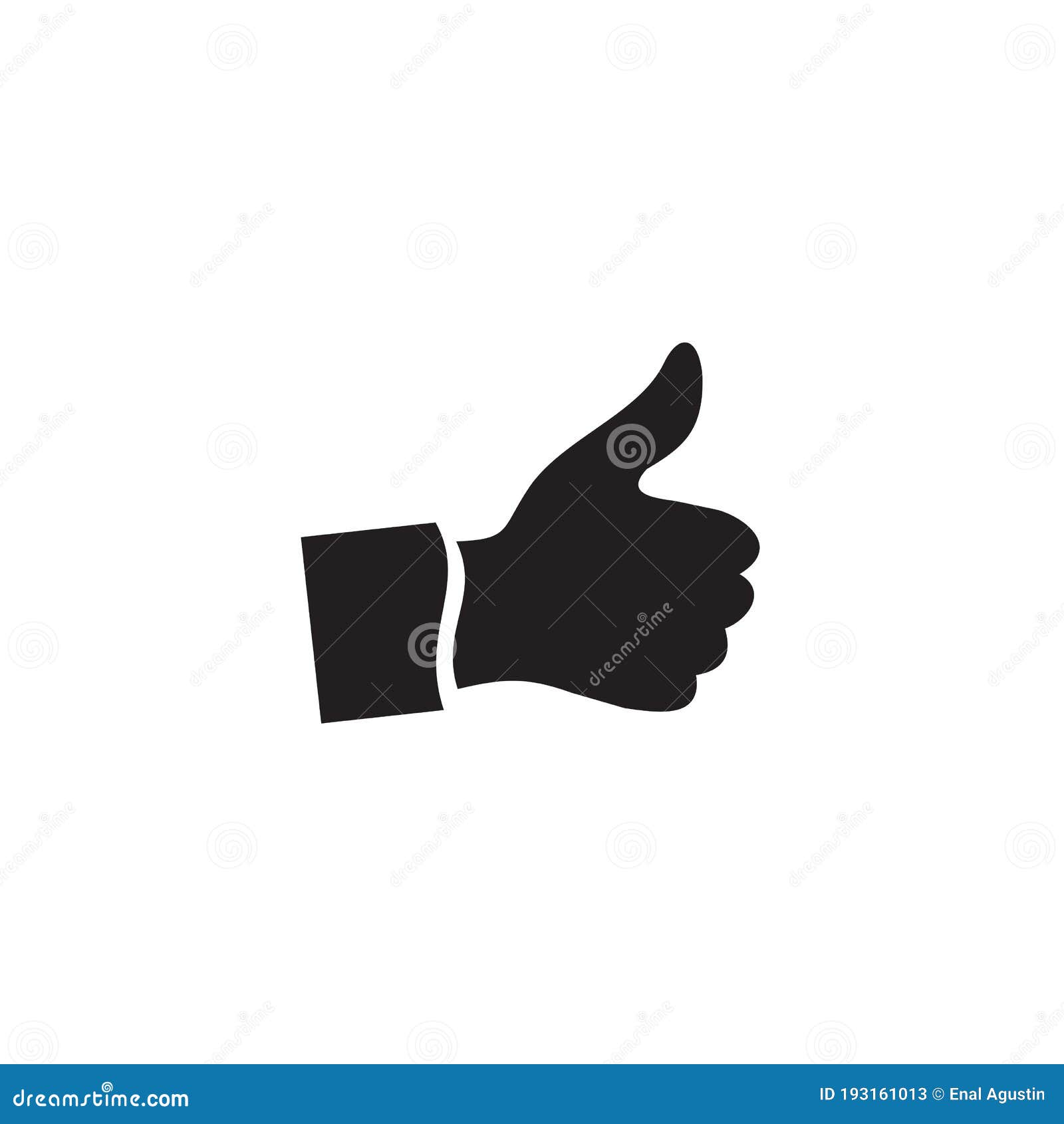 Thumb Up Hand Logo Design Template Stock Vector - Illustration of love ...