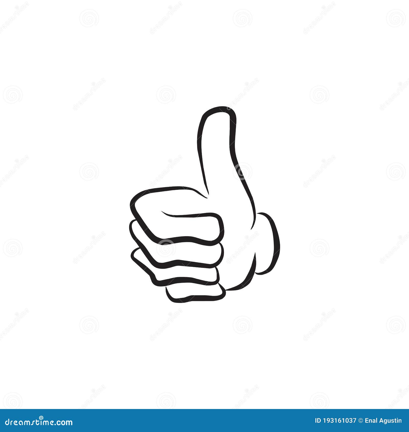 Thumb Up Hand Logo Design Template Stock Vector - Illustration of ...