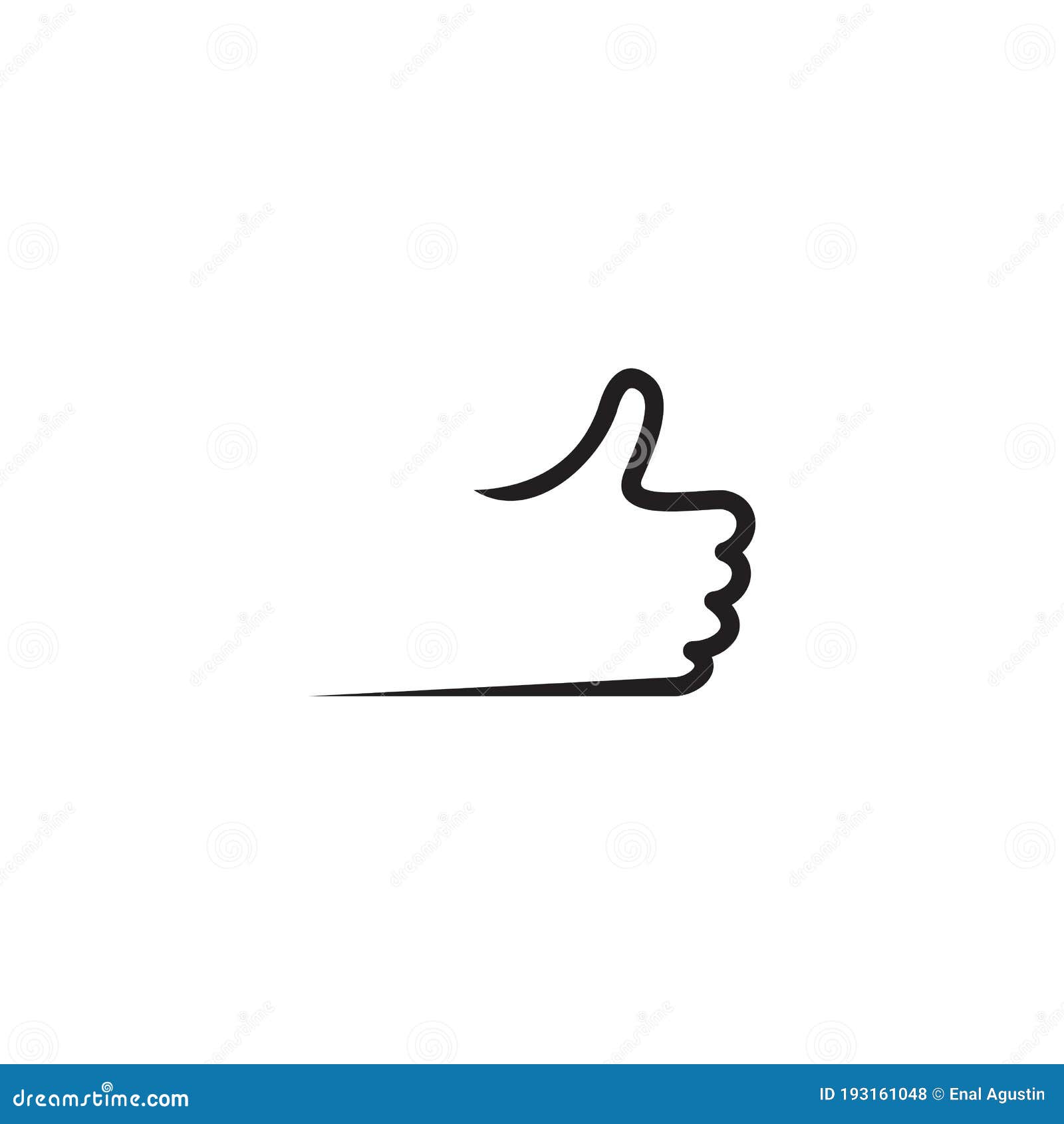 Thumb Up Hand Logo Design Template Stock Vector - Illustration of ...