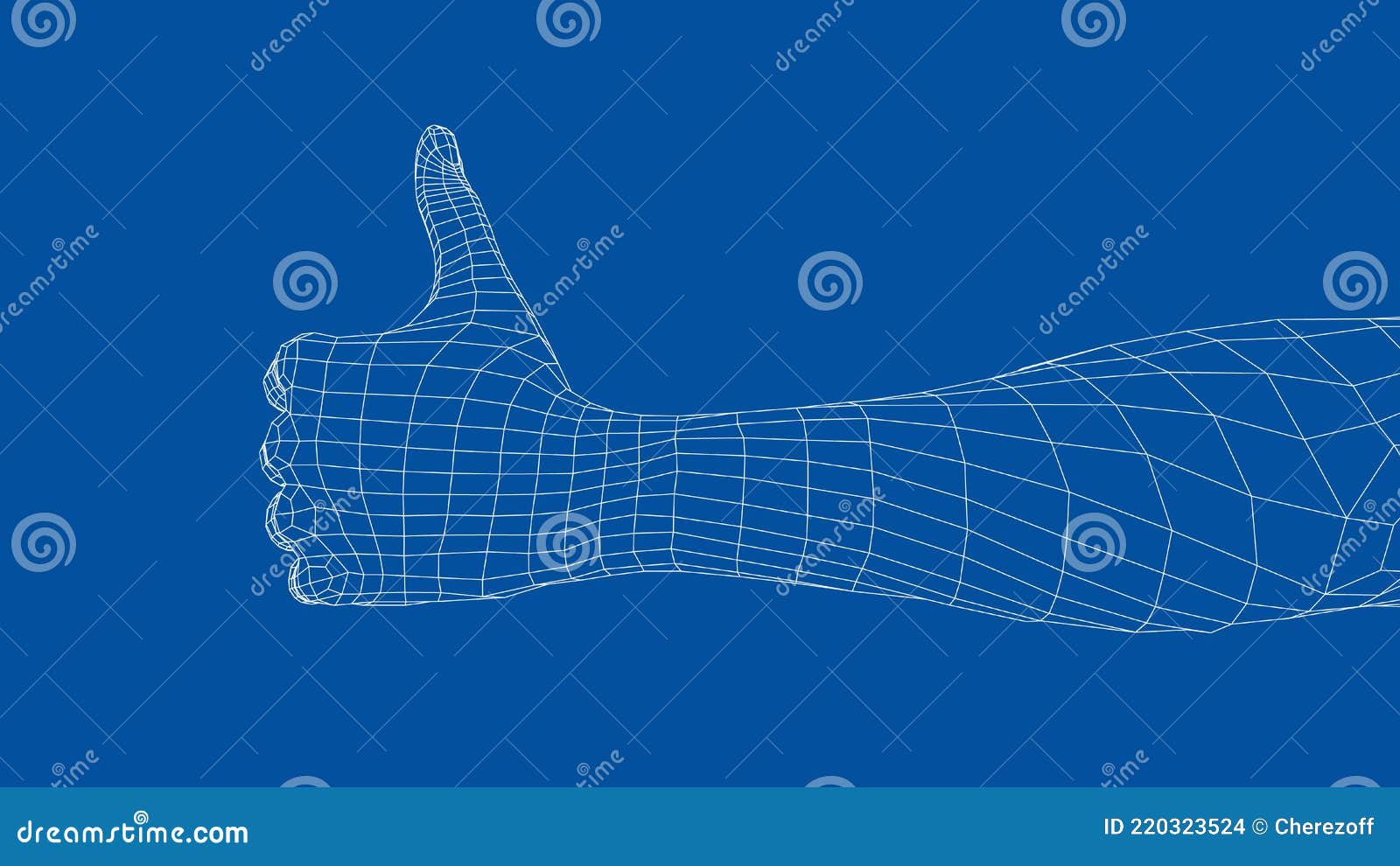 Thumb up hand sign. Vector stock illustration. Illustration of studio ...