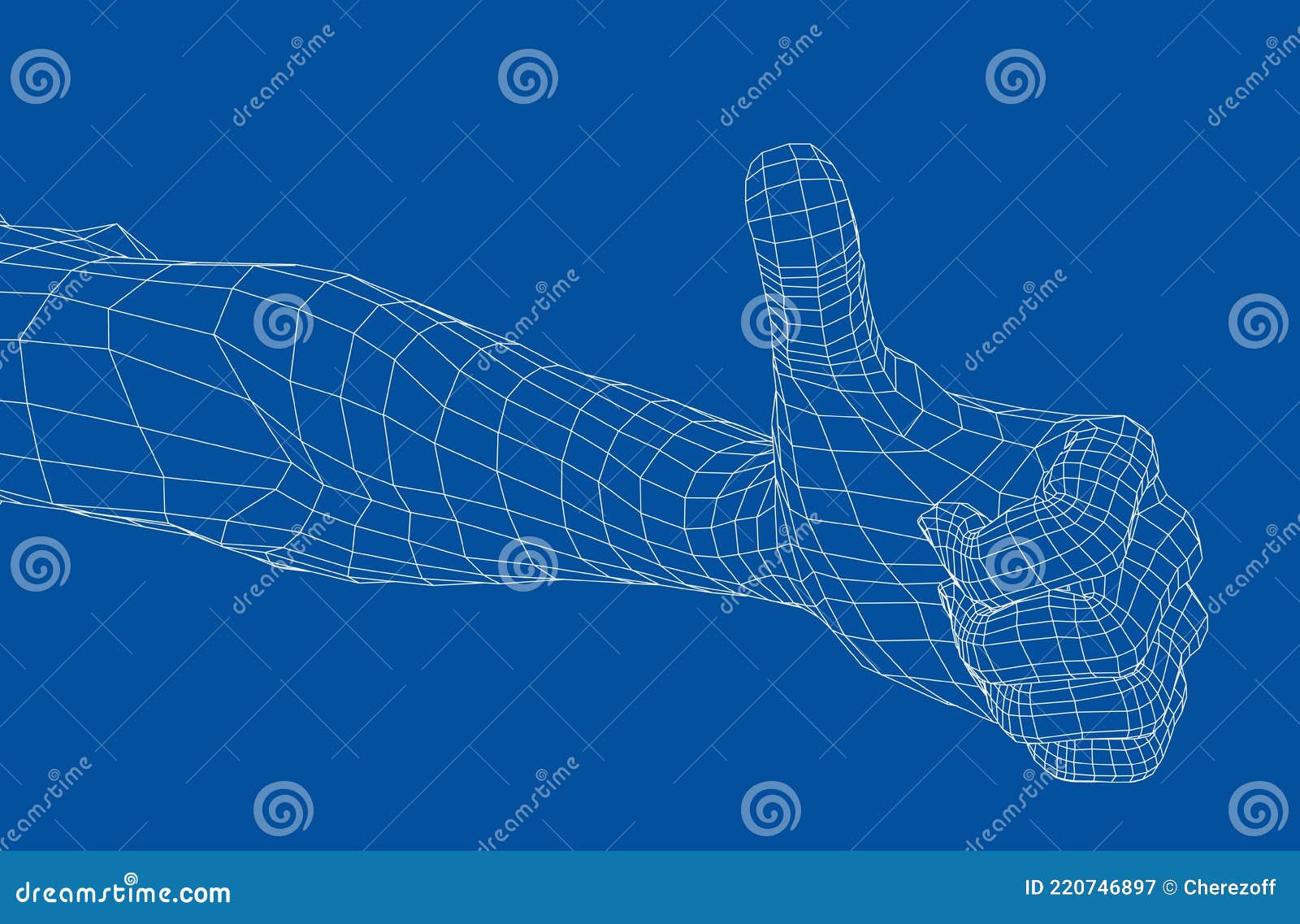 Thumb up hand sign. Vector stock vector. Illustration of winner - 220746897