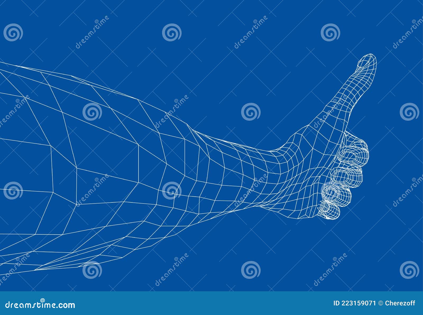 Thumb up hand sign. Vector stock vector. Illustration of thumb - 223159071
