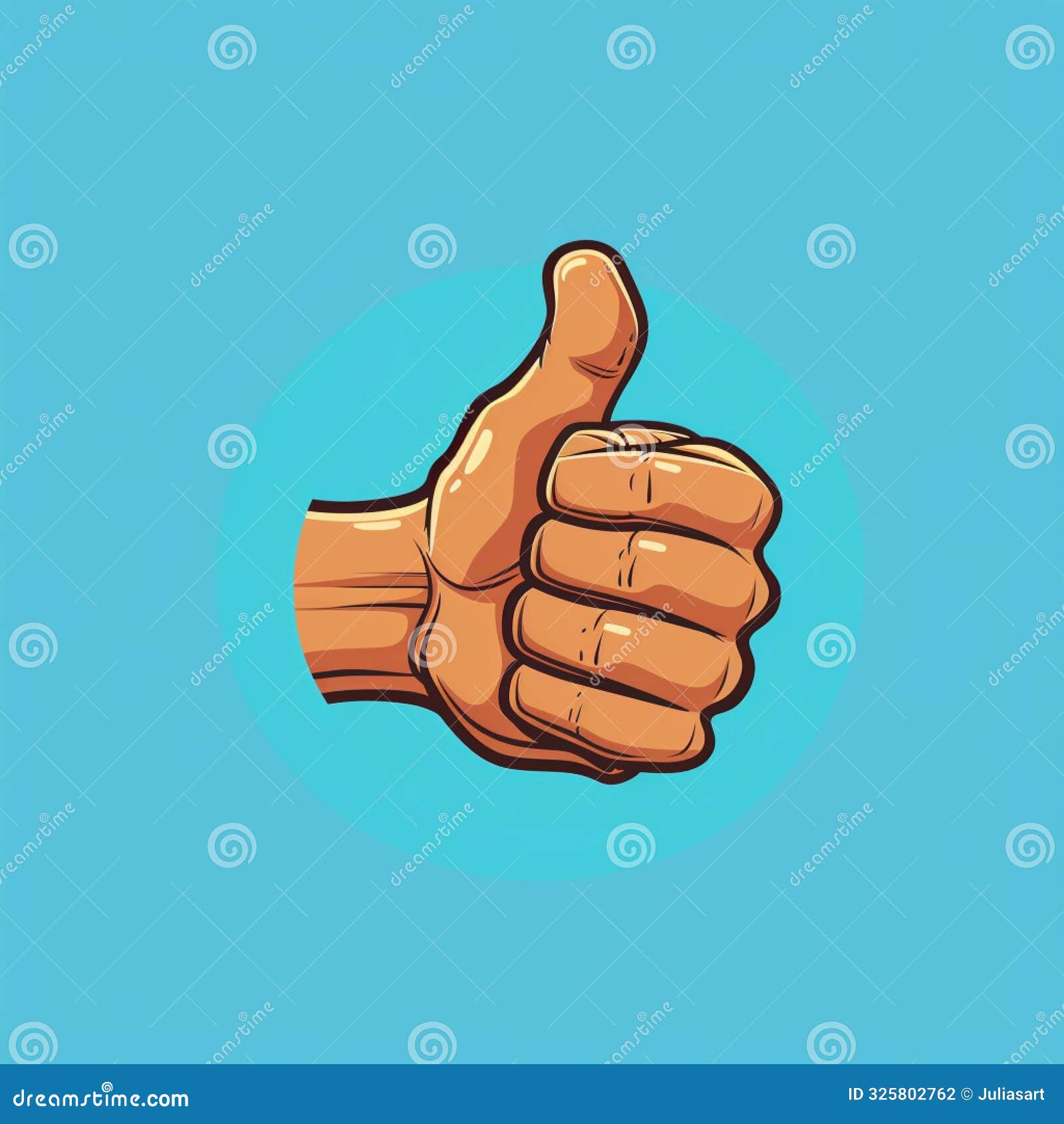 Thumb Up Icon. Positive Feedback, Approval Concept. Illustration ...