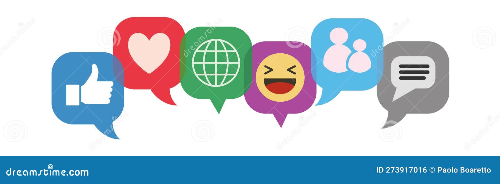 Thumb Up, Like, Heart, Repost, Comment Icon. Stock Illustration ...