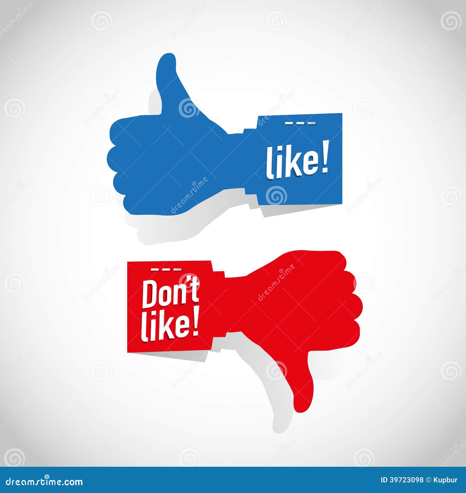 Thumb Up Paper Sign. Vector Illustration | CartoonDealer.com #50687644