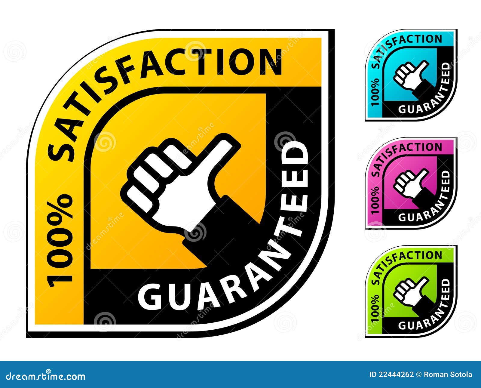Guaranteed Labels, Certificates. Cartoon Vector | CartoonDealer.com ...