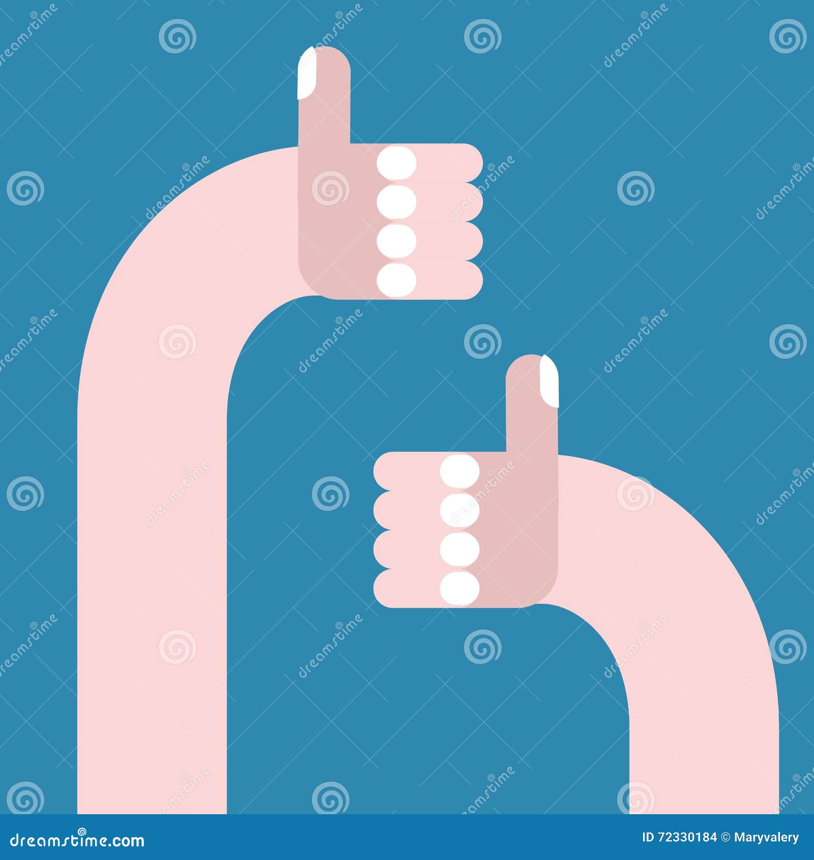 Thumb Up Sign. Hand Shows All Good Stock Vector - Illustration of ...