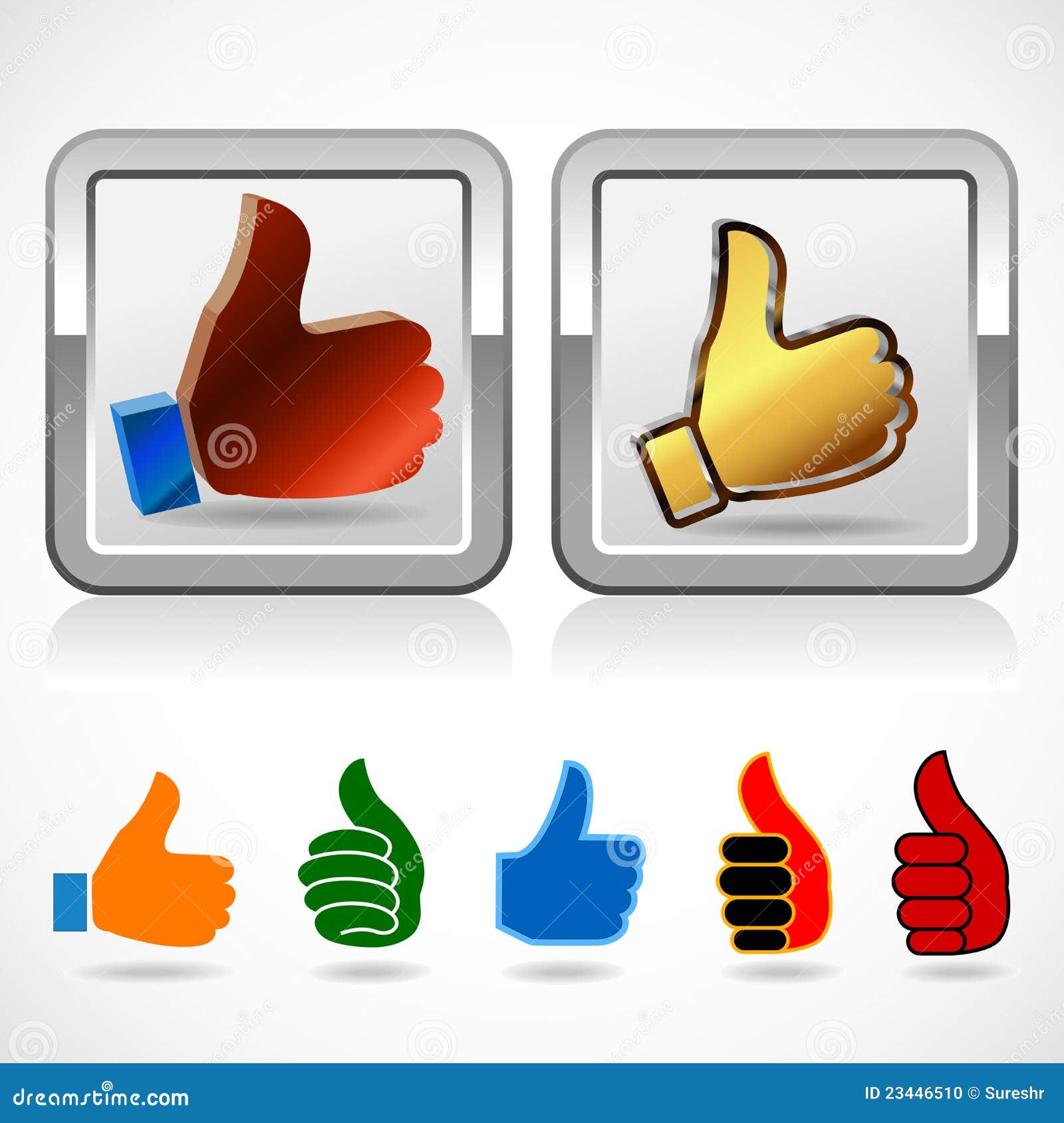 Thumb Up Sign - High Quality Symbol Stock Vector - Illustration of ...