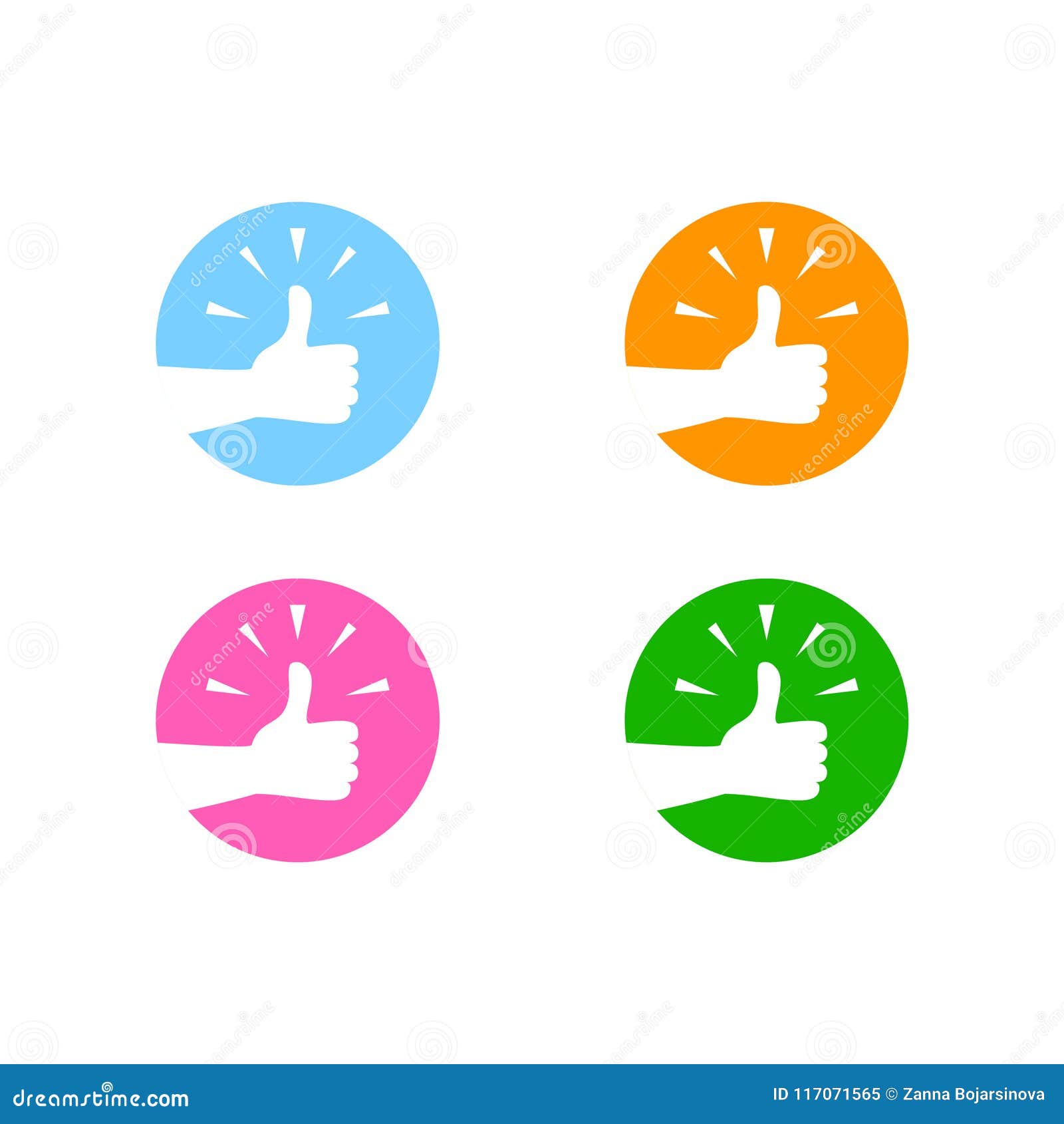 Thumb Up. Vector Illustration. Stock Vector - Illustration of finger ...