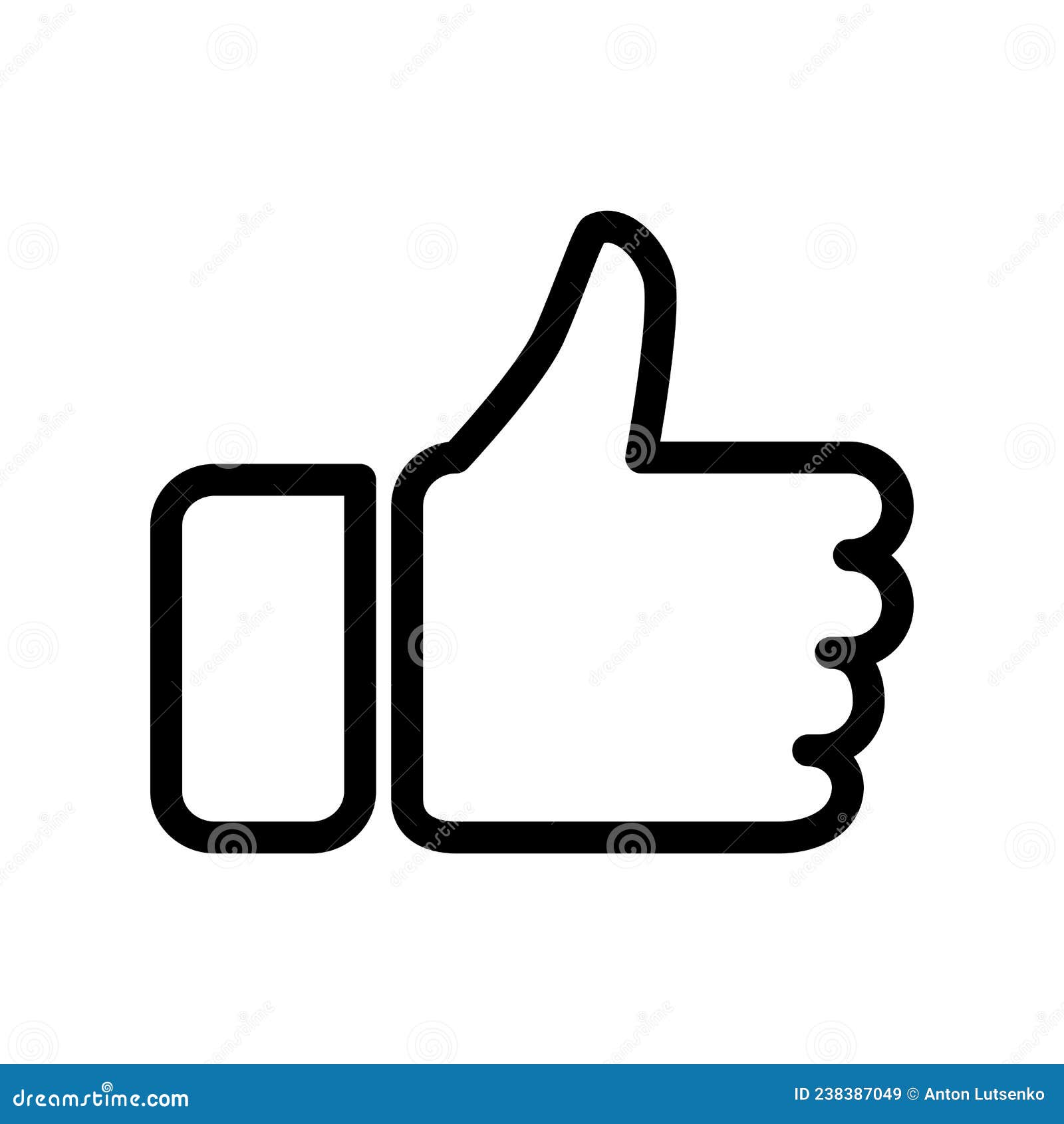 Thumb Up Vector Logo Icon Sign, Thumbs Up Symbol Stock Vector ...