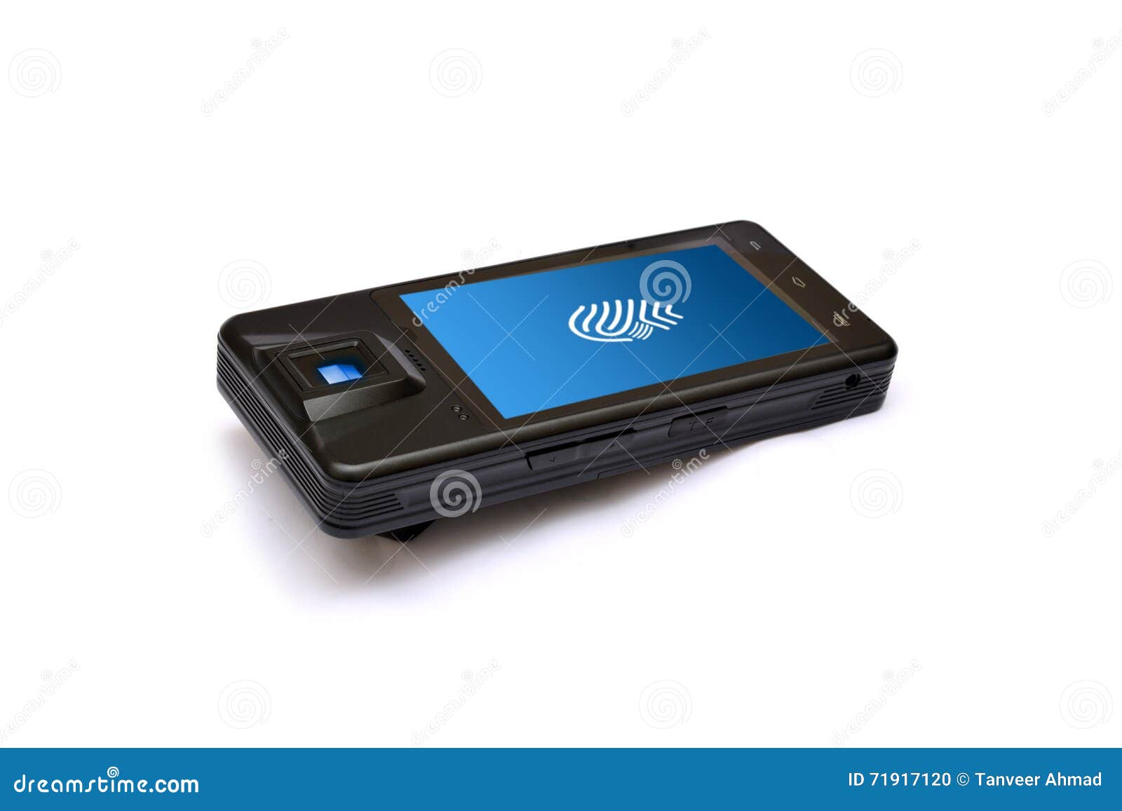 Thumb Verify Scan for Biometric Security System Stock Photo - Image of ...
