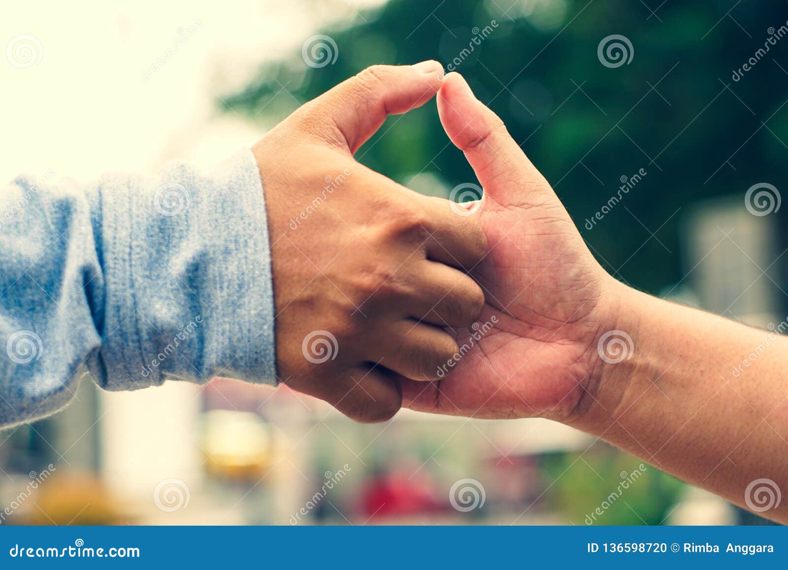 Thumb War Game on Bokeh Background Stock Photo - Image of game ...