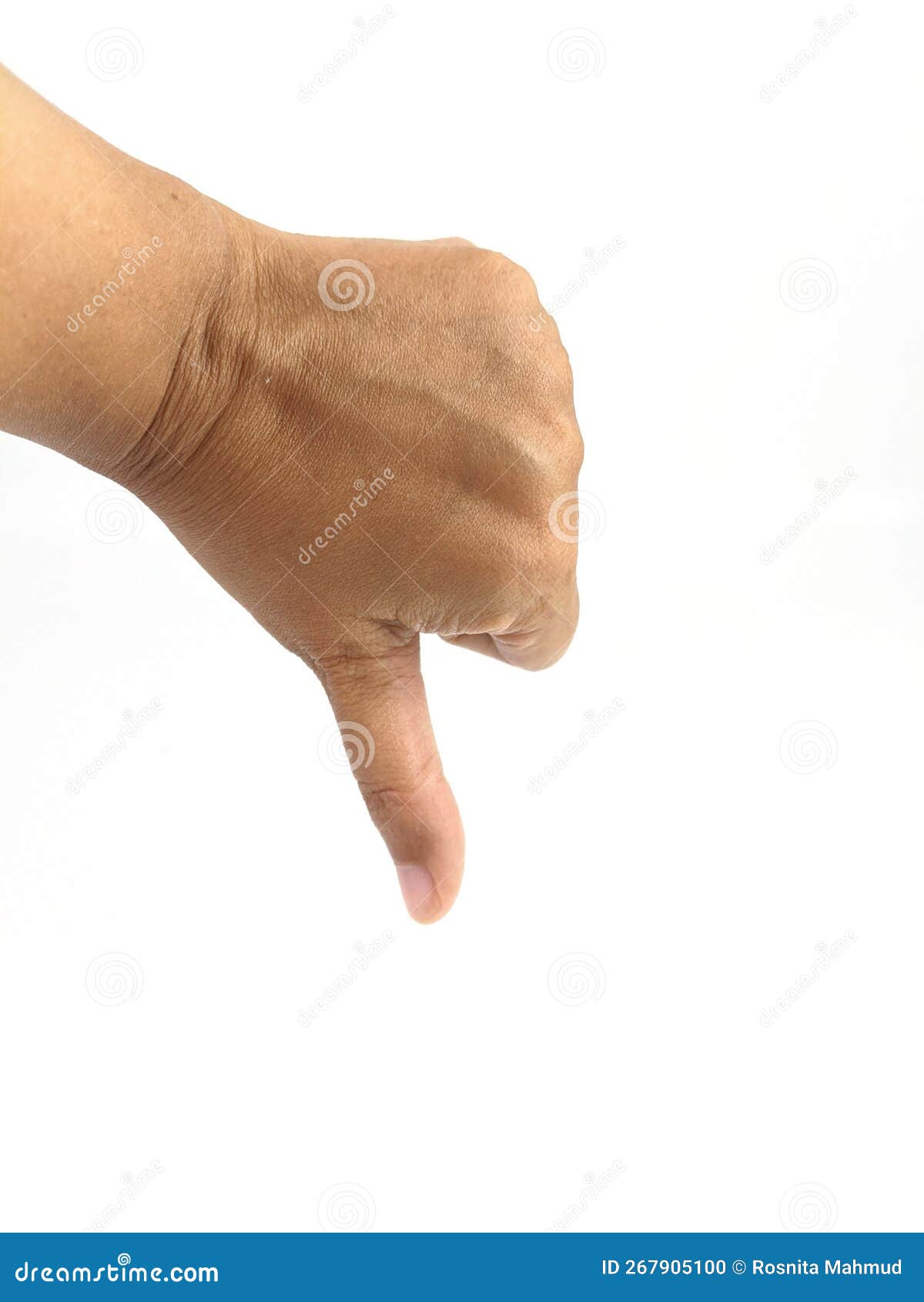 Thumbnail with a Bad Sign on Isolated White Stock Photo - Image of sign ...