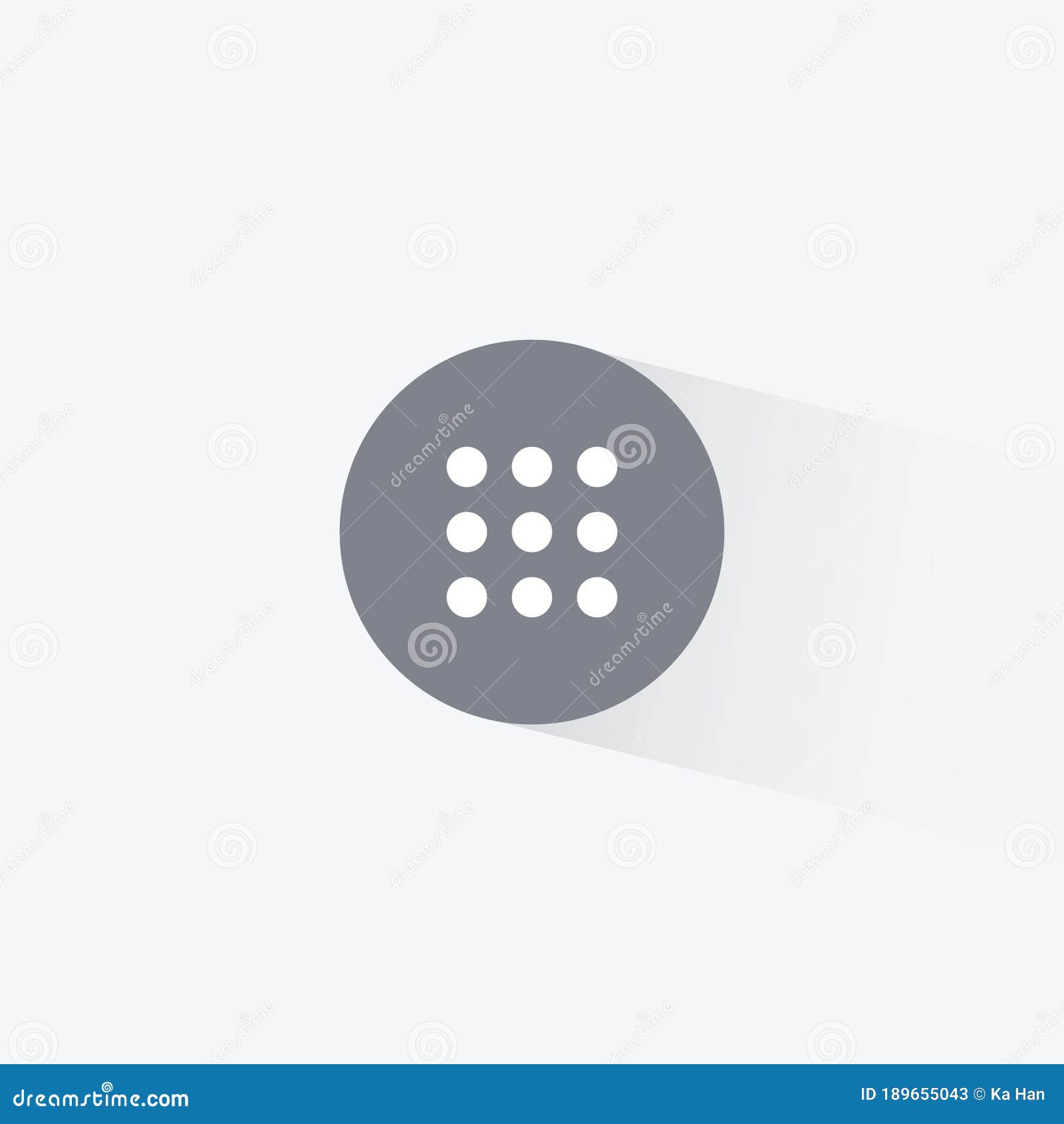 Thumbnails Grid Icon Vector in Trendy Flat Style. Menu Apps Button ...
