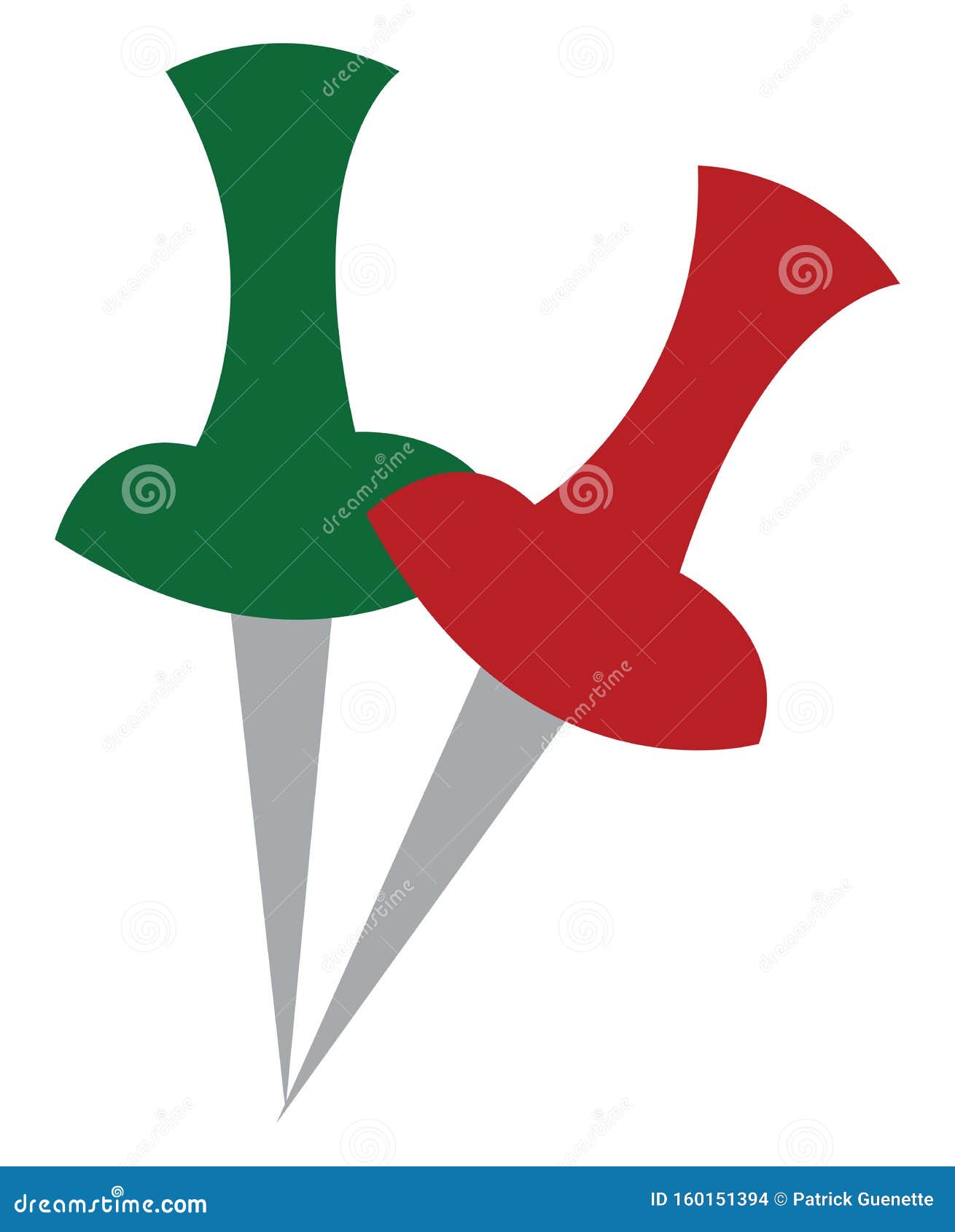 A Thumbpin Vector or Color Illustration Stock Vector - Illustration of ...