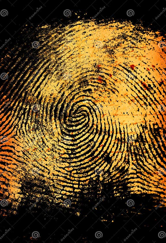 Thumbprint foto de archivo. Imagen de detective, crimen - 7448982
