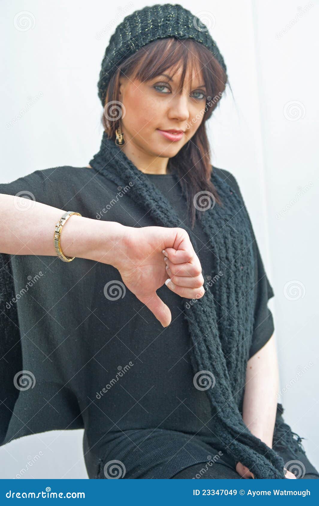 Thumbs down. Failure. stock image. Image of success, expression - 23347049