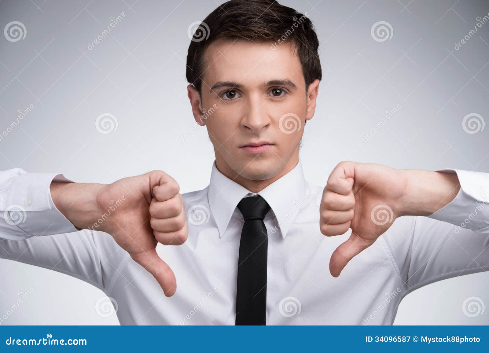 Thumbs down stock image. Image of failure, person, depression - 34096587