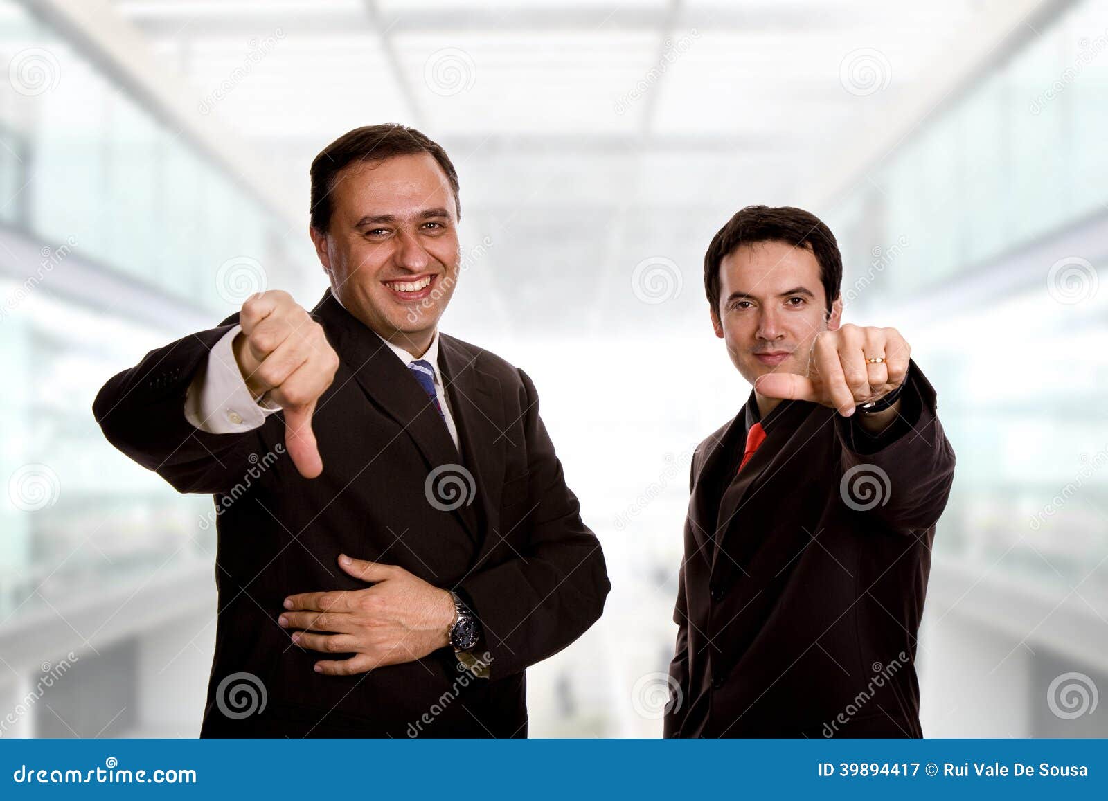 Thumbs down stock image. Image of office, caucasian, pair - 39894417