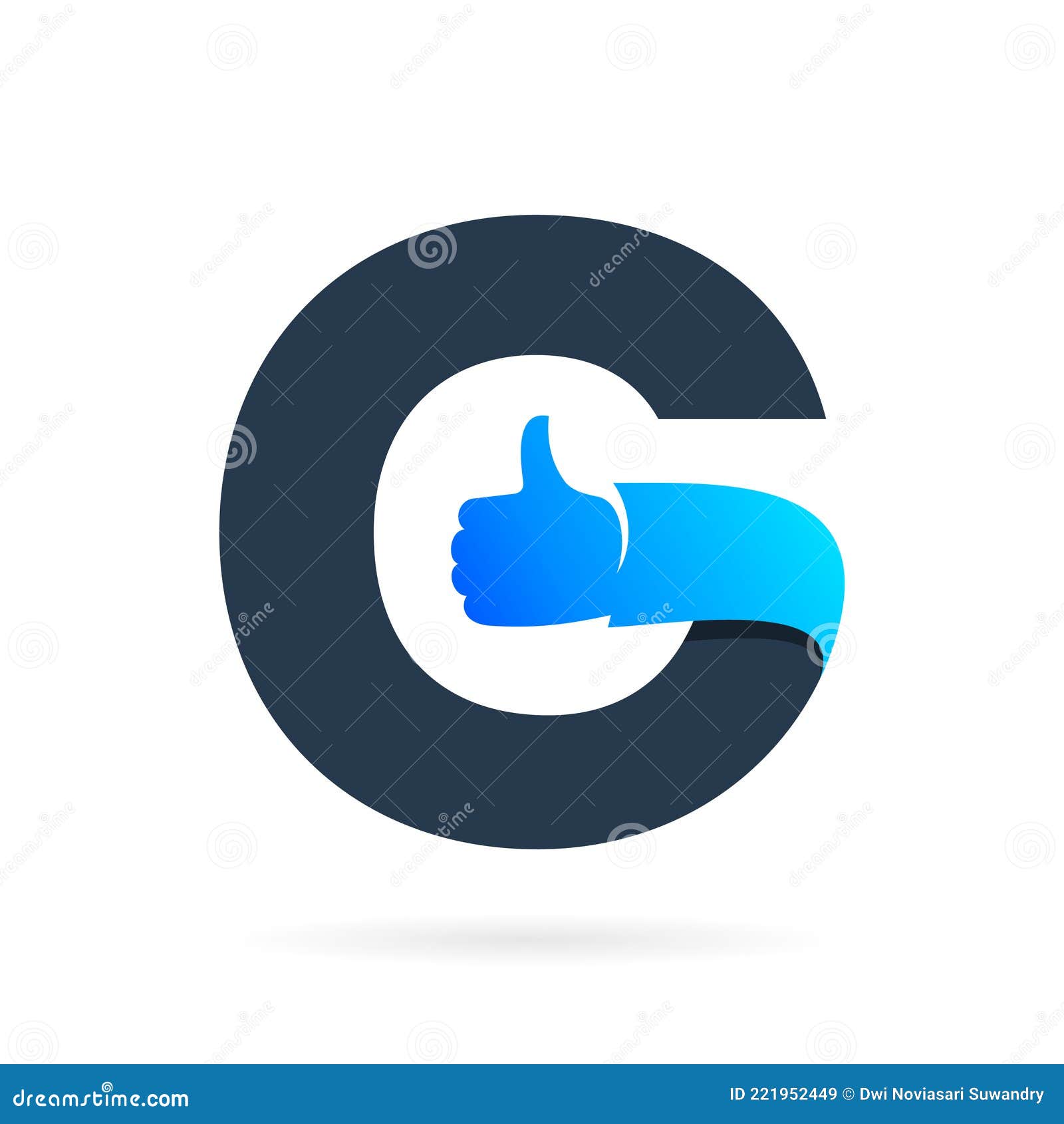 Thumbs Logo Forming Letter G Symbol Stock Vector - Illustration of hand ...
