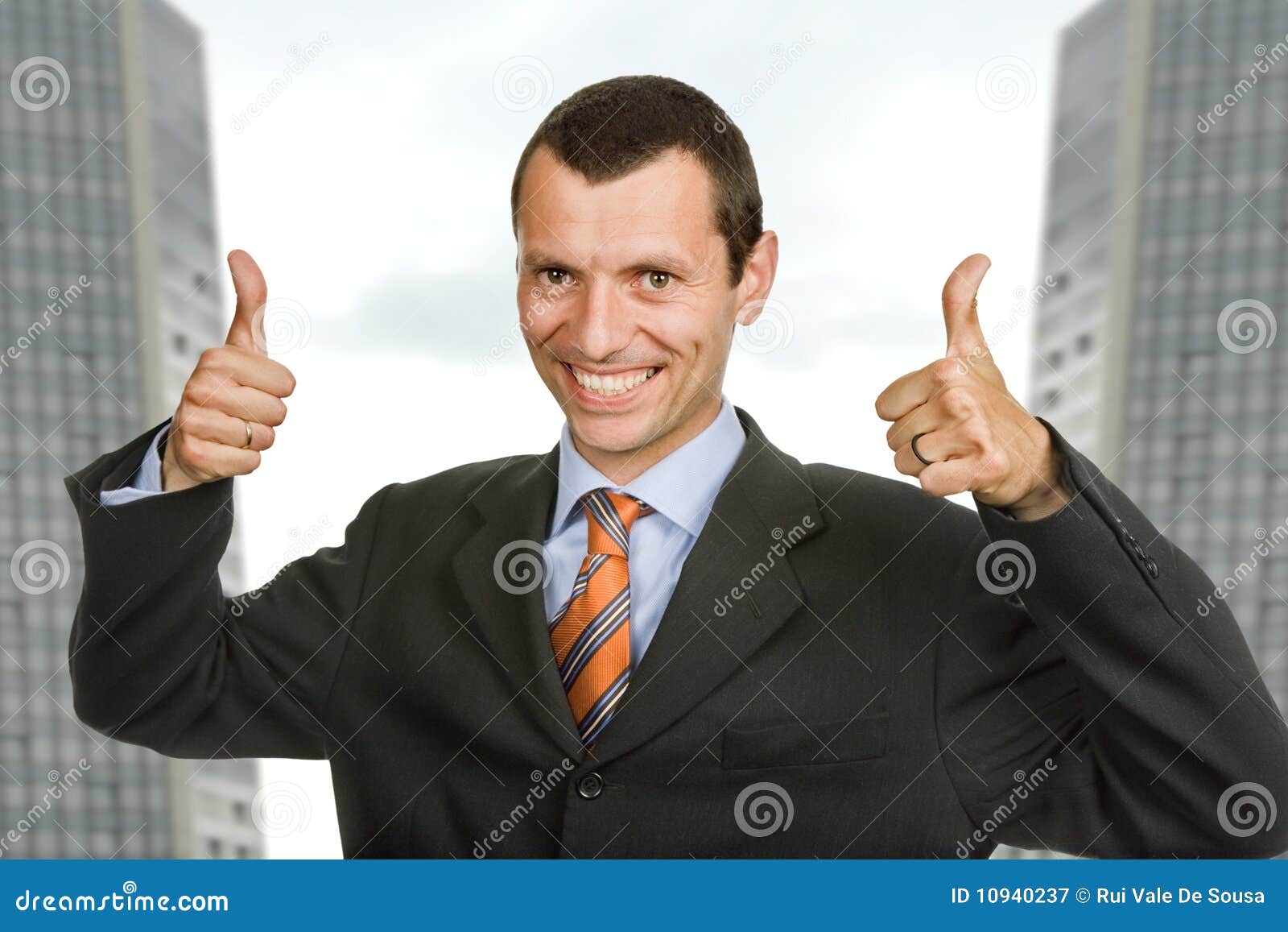 Thumbs up stock image. Image of businessman, business - 10940237
