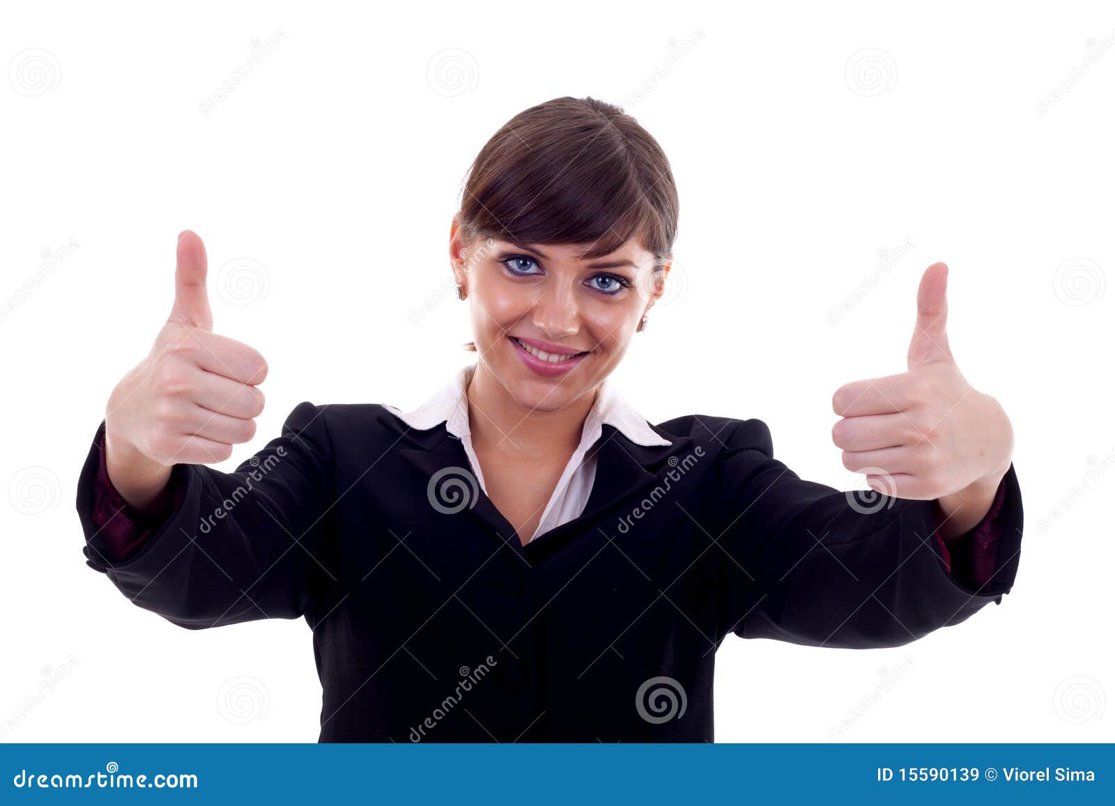 Thumbs up! stock image. Image of isolated, cute, eyes - 15590139