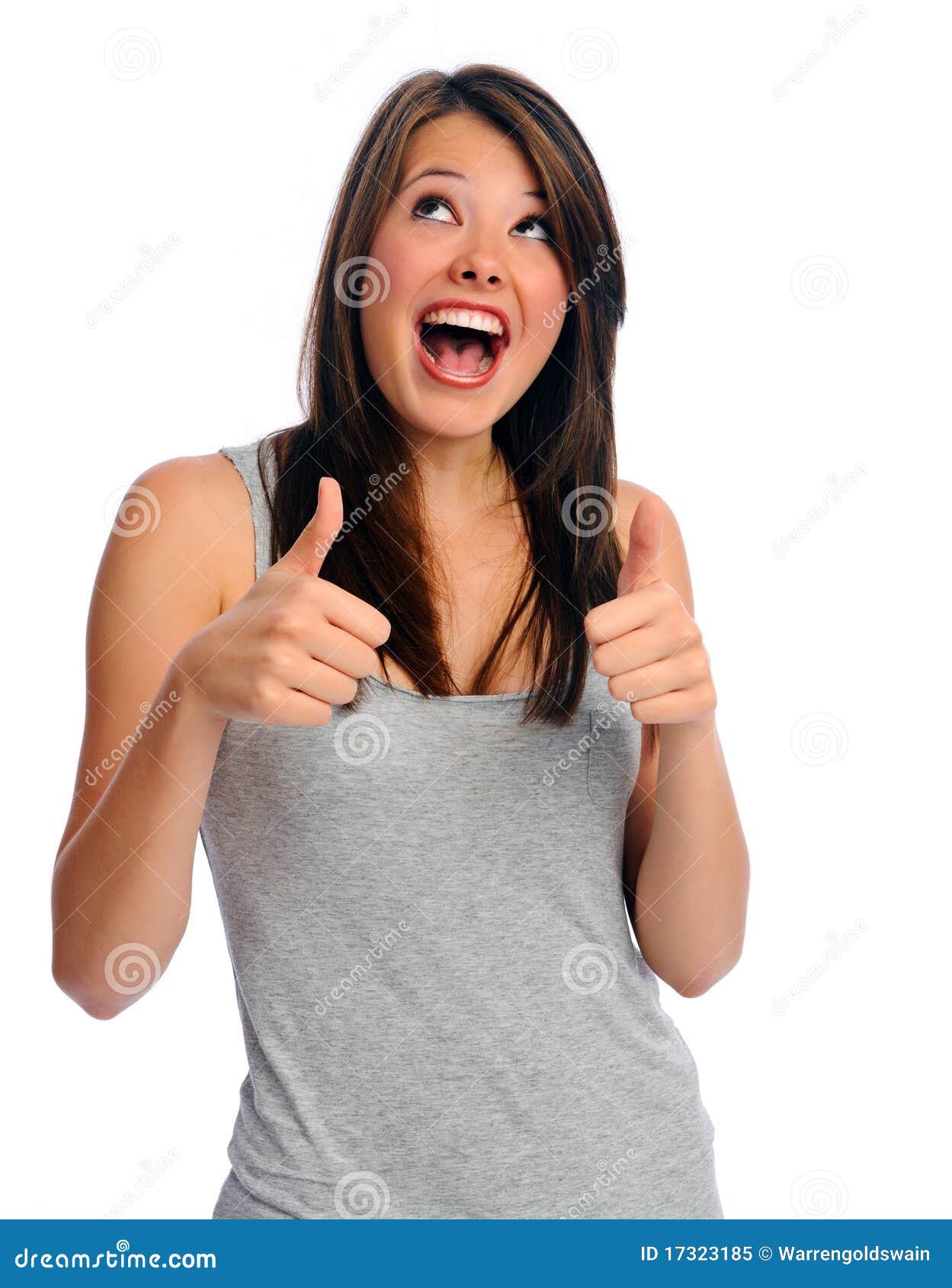 Thumbs up stock image. Image of success, portrait, isolated - 17323185