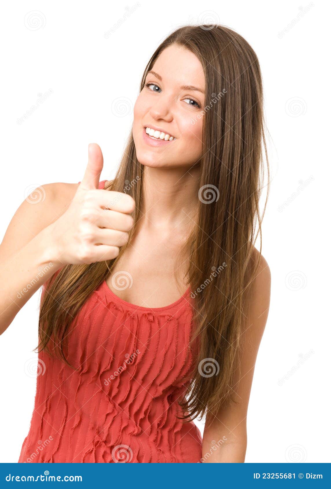 Thumbs Up stock image. Image of portrait, success, toothy - 23255681